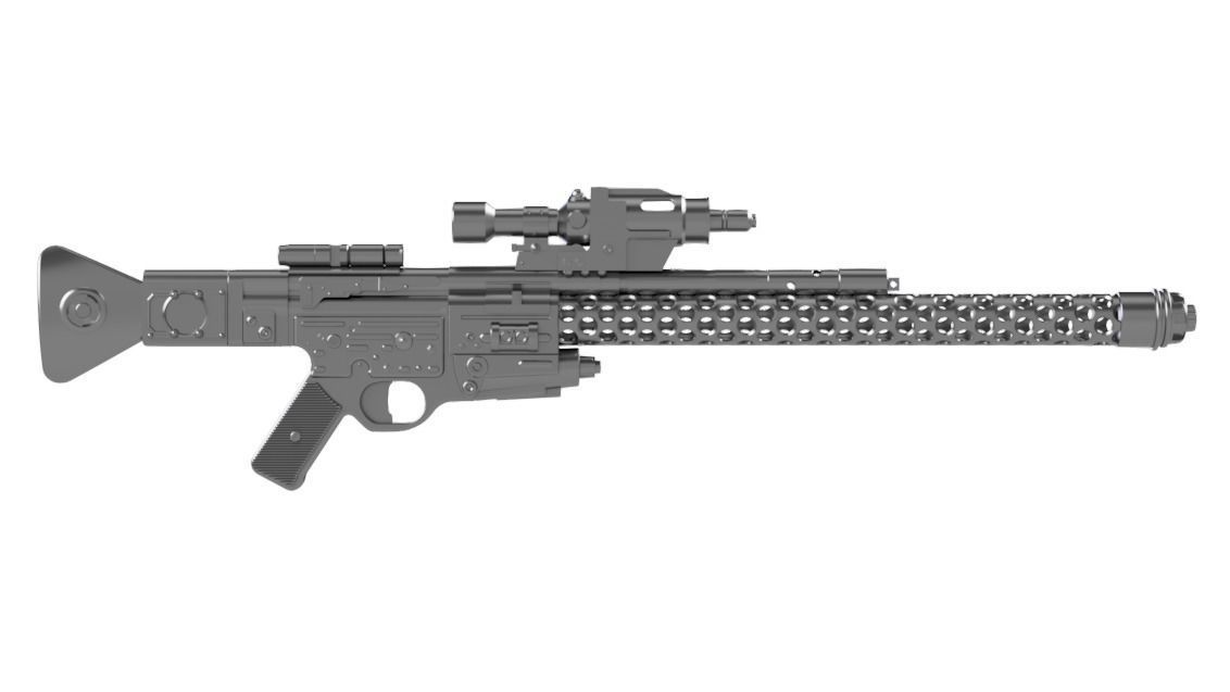 Star Wars Battlefront II - DLT-20A Blaster Rifle 3D model 3D printable ...