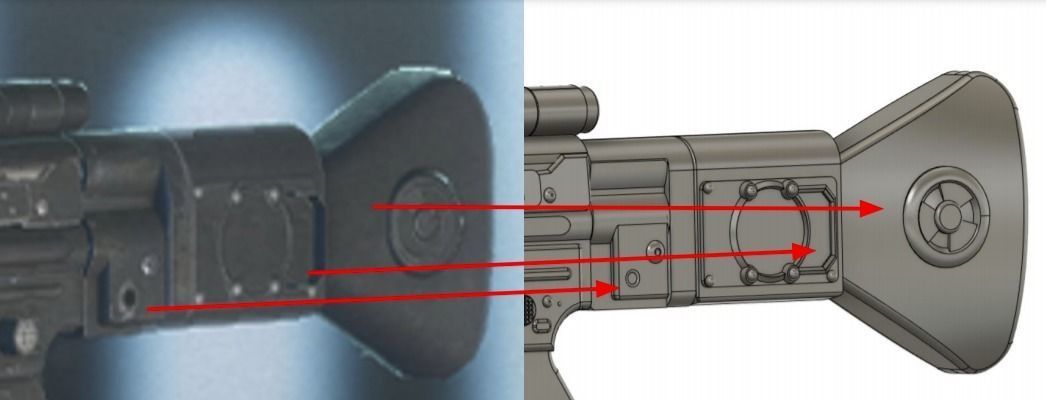 Star Wars Battlefront II - DLT-20A Blaster Rifle 3D model 3D printable ...