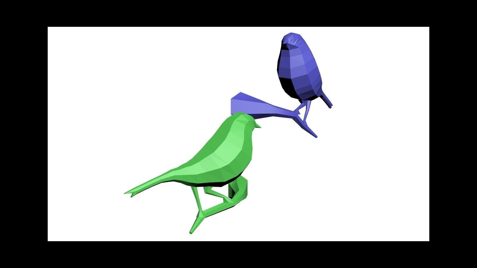 Geometric Bird 3D model 3D printable | CGTrader
