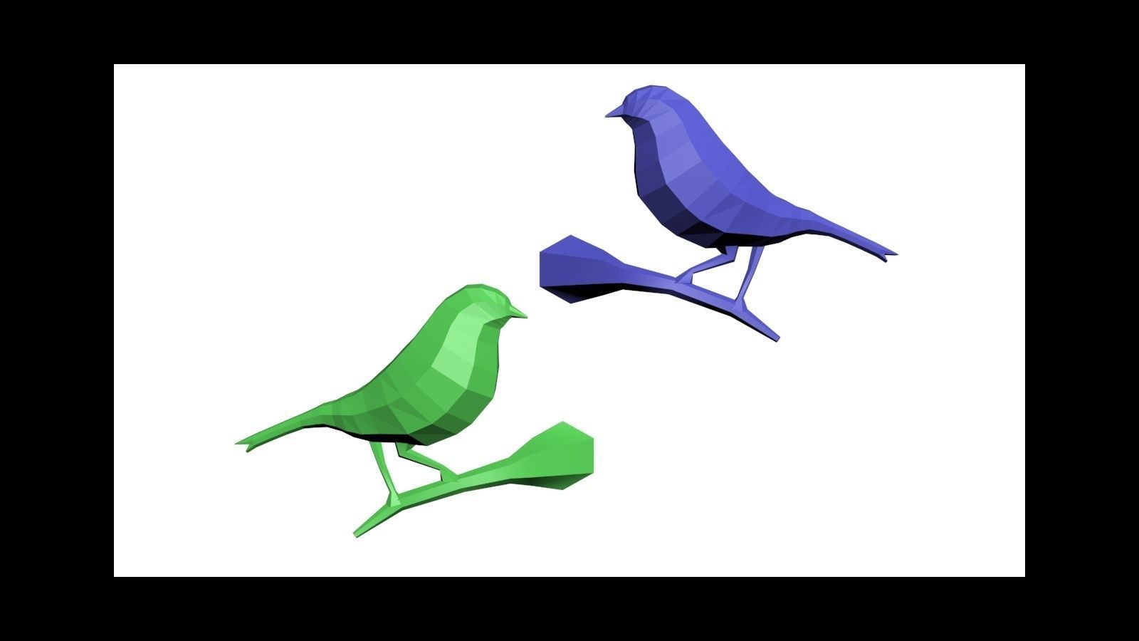 Geometric Bird 3D model 3D printable | CGTrader