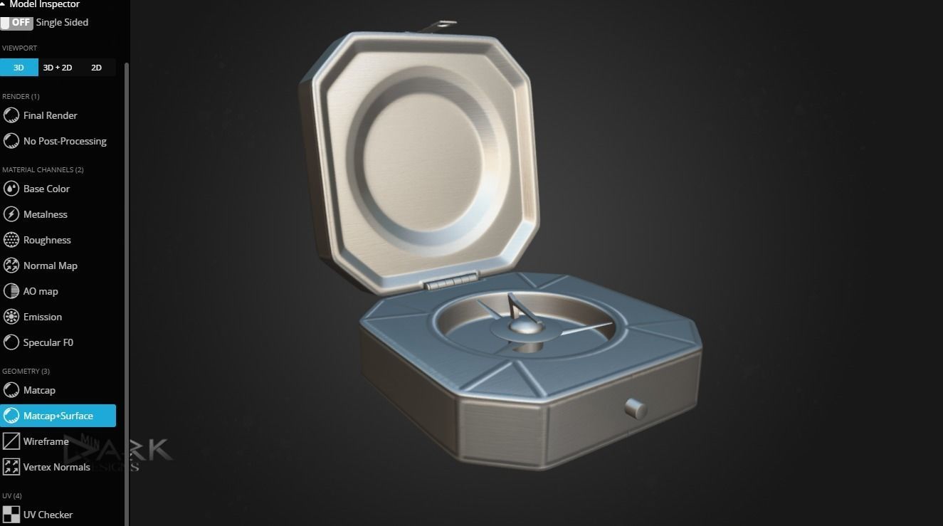 Vintage Compass 3D model animated | CGTrader