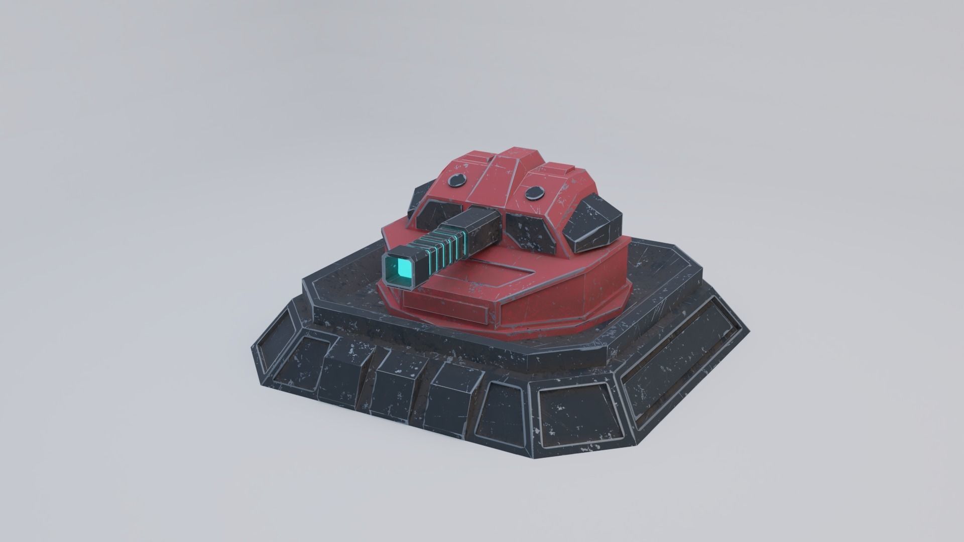 Sci-Fi Laser Turret free VR / AR / low-poly 3D model | CGTrader