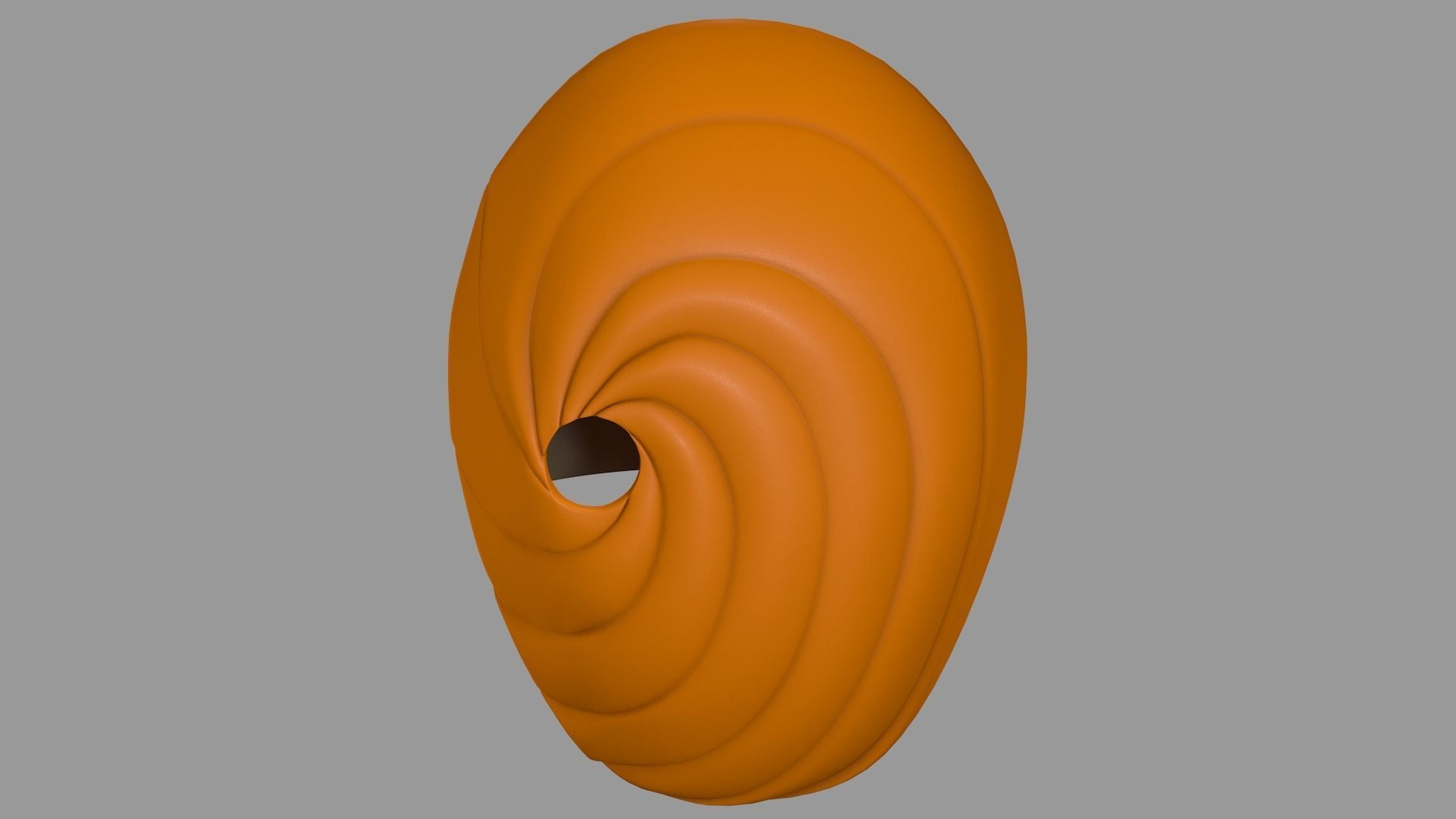 Orange Obito mask 3D model | CGTrader