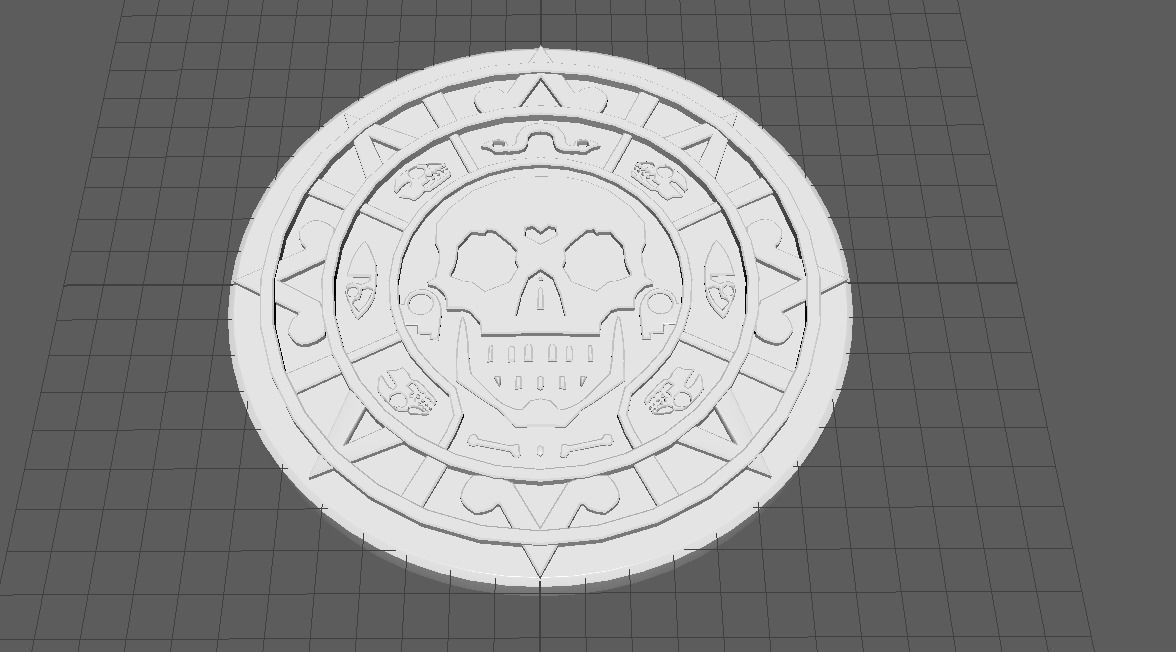 3D model Pirate Coin curse of the Aztec Gold VR / AR / low-poly | CGTrader