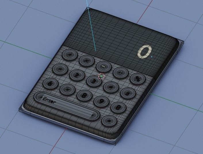 modern calculator 3D model | CGTrader