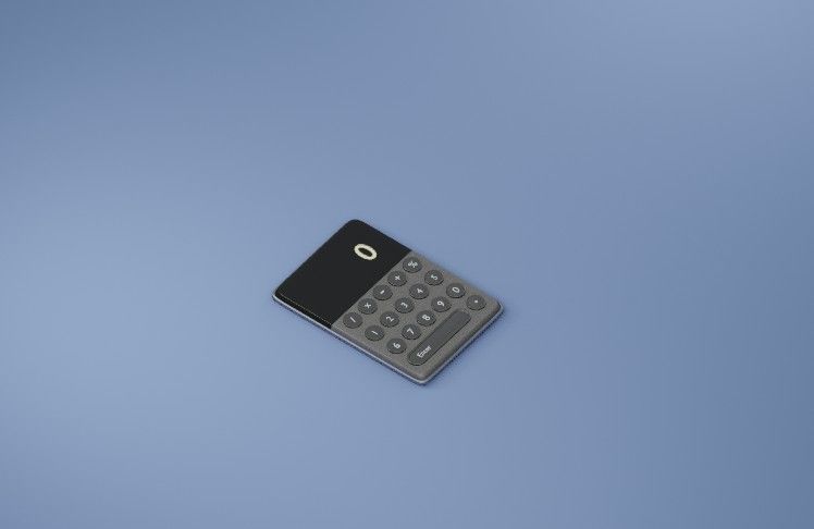 modern calculator 3D model | CGTrader
