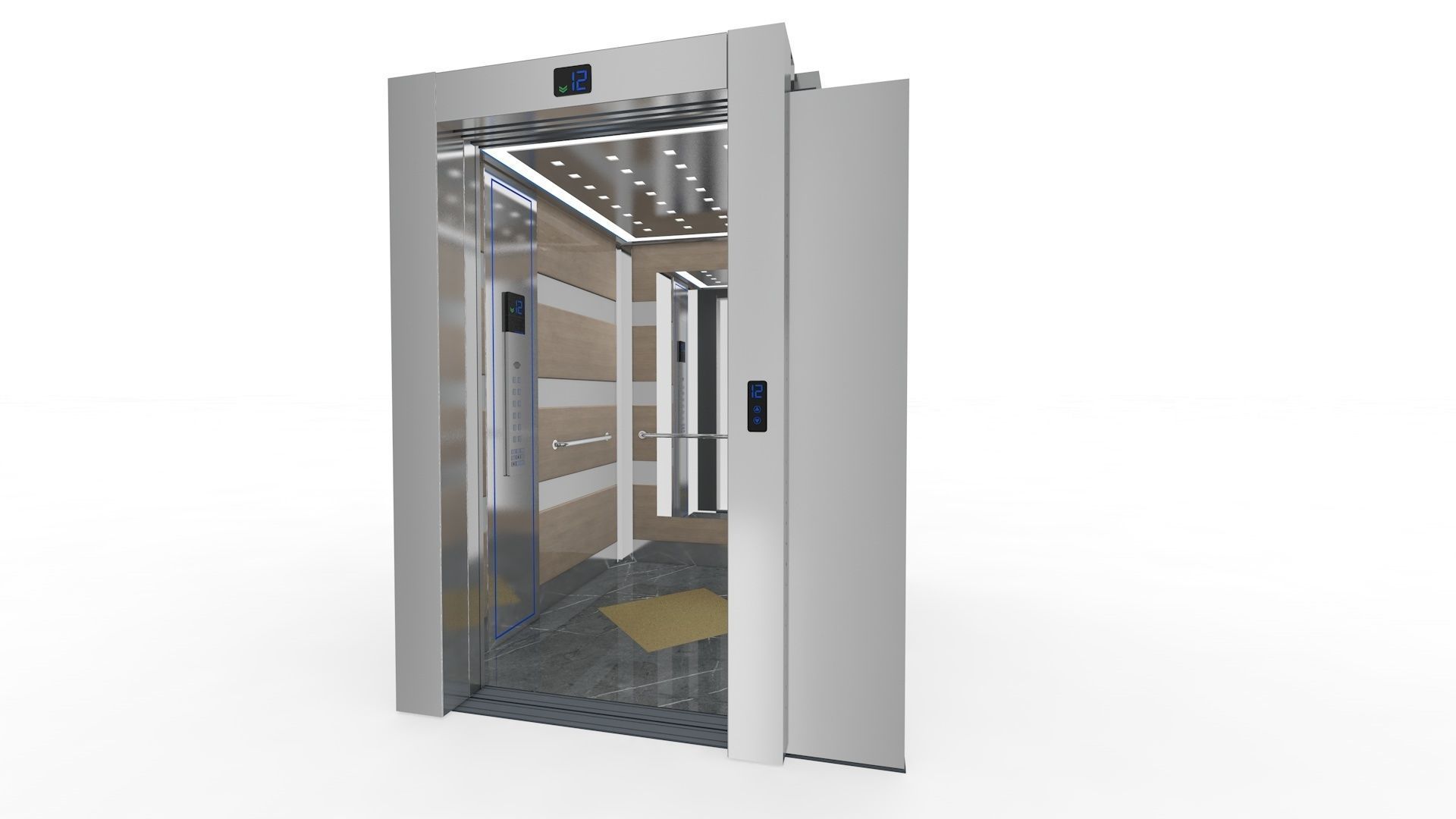 Adjustable Elevator Rigged 3D model animated rigged | CGTrader