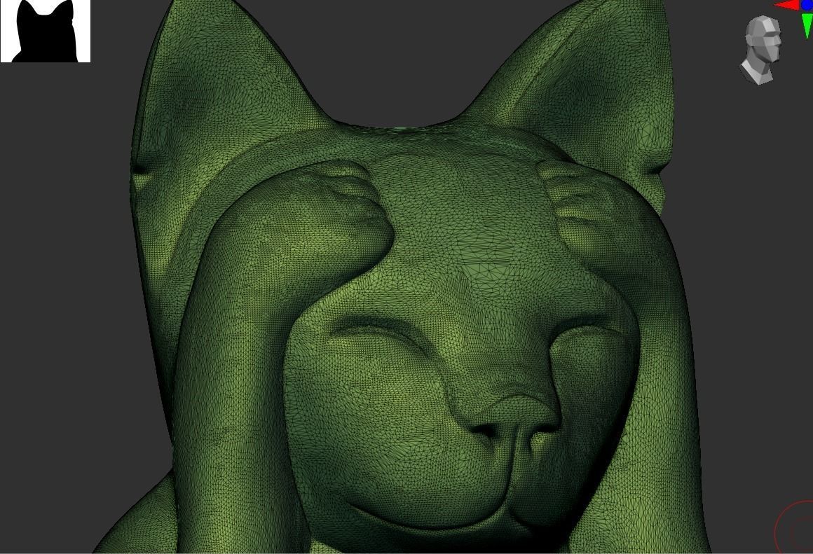 Funny cat 2 free 3D model 3D printable | CGTrader