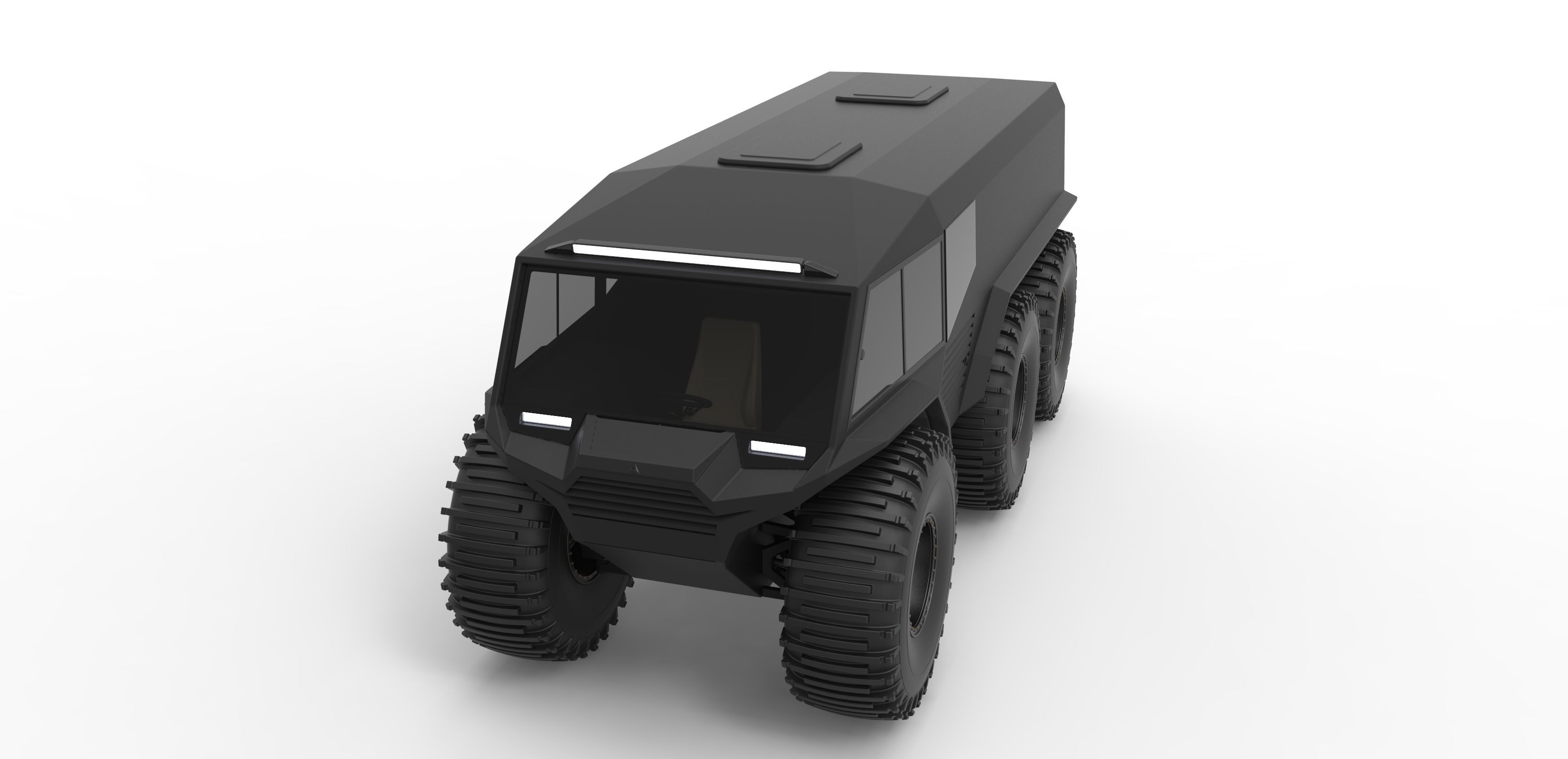 Atlas ATV 6x6 concept 3D model | CGTrader