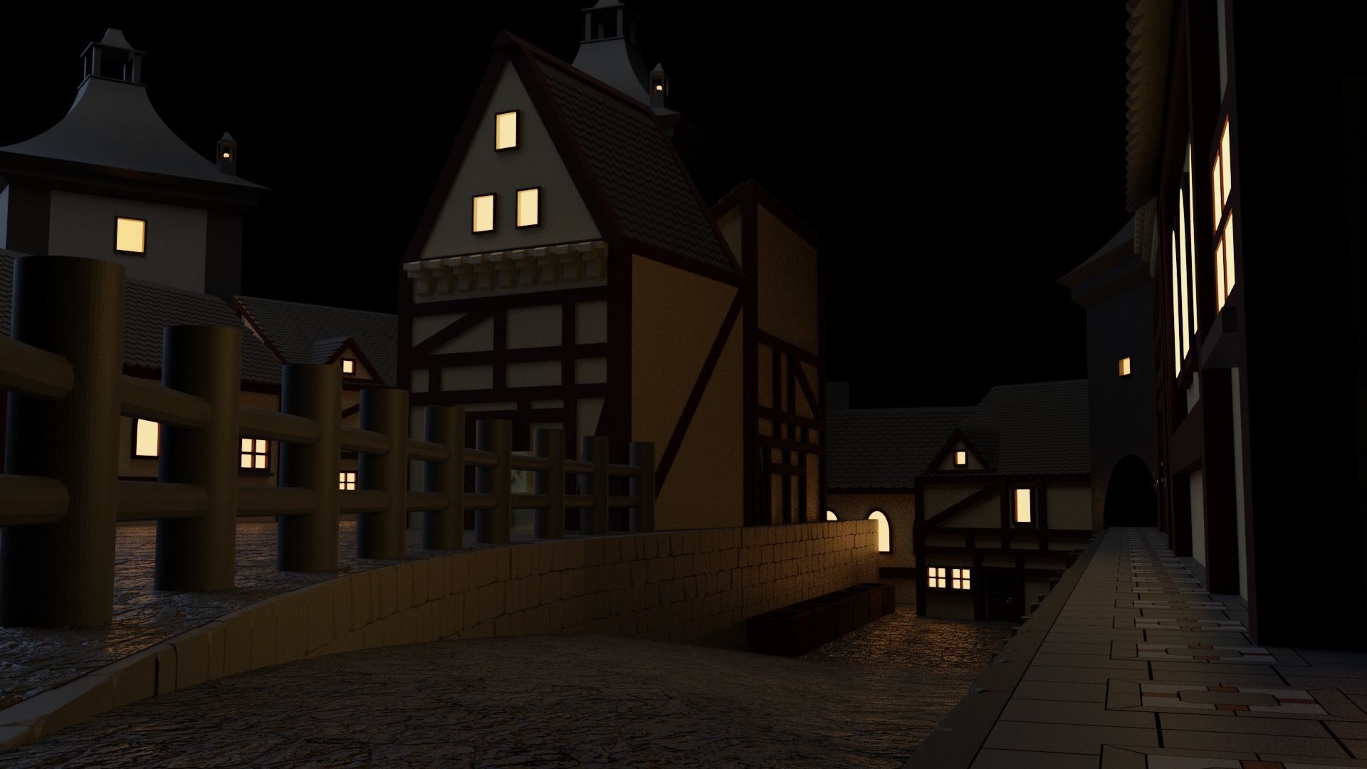 Medieval era scene 3D model | CGTrader