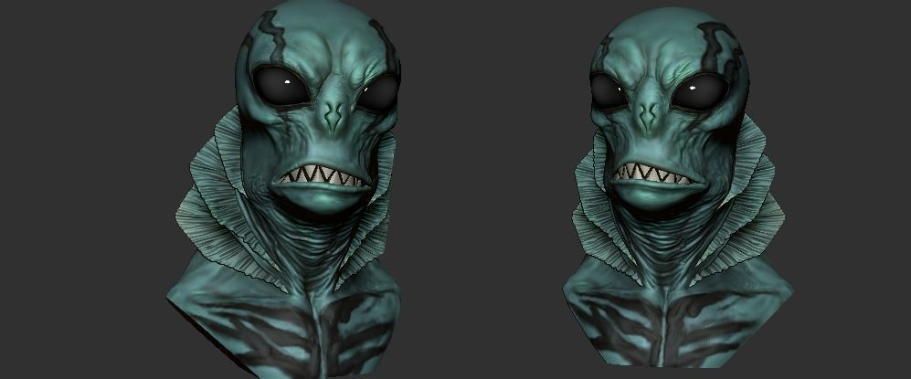 Abraham Sapien Bust free 3D model 3D printable | CGTrader