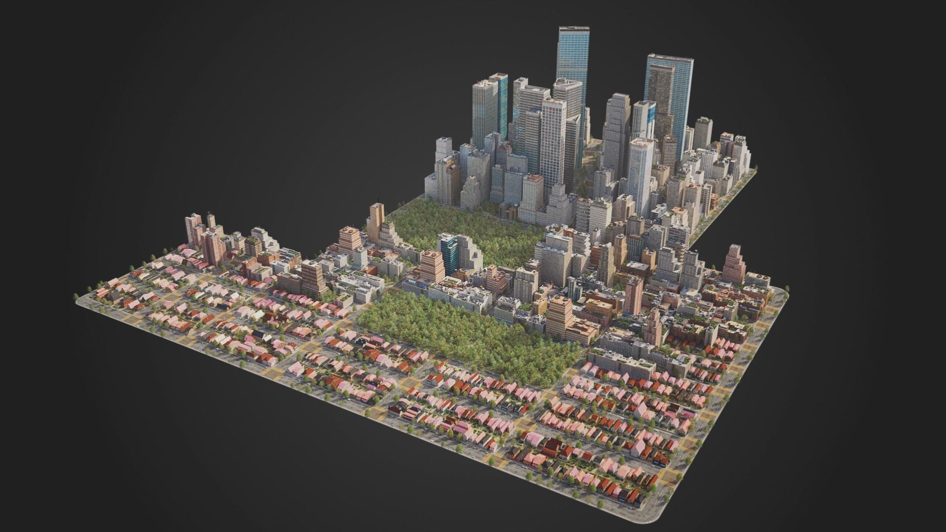 3D model Realistic City C2 MAYA VR / AR / low-poly | CGTrader