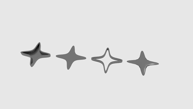 3D model Shuriken Star Cookie Cutter Mold VR / AR / low-poly | CGTrader