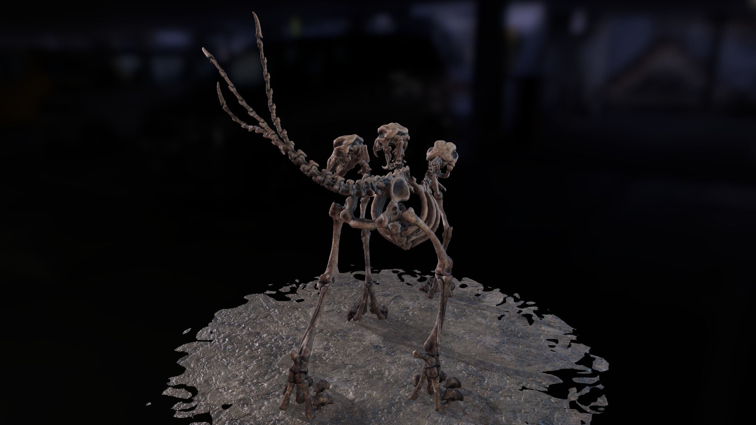 3D model Cerberus skeleton VR / AR / low-poly | CGTrader