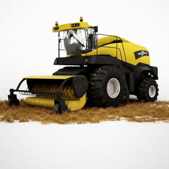 Tractor Harvester 3D model | CGTrader