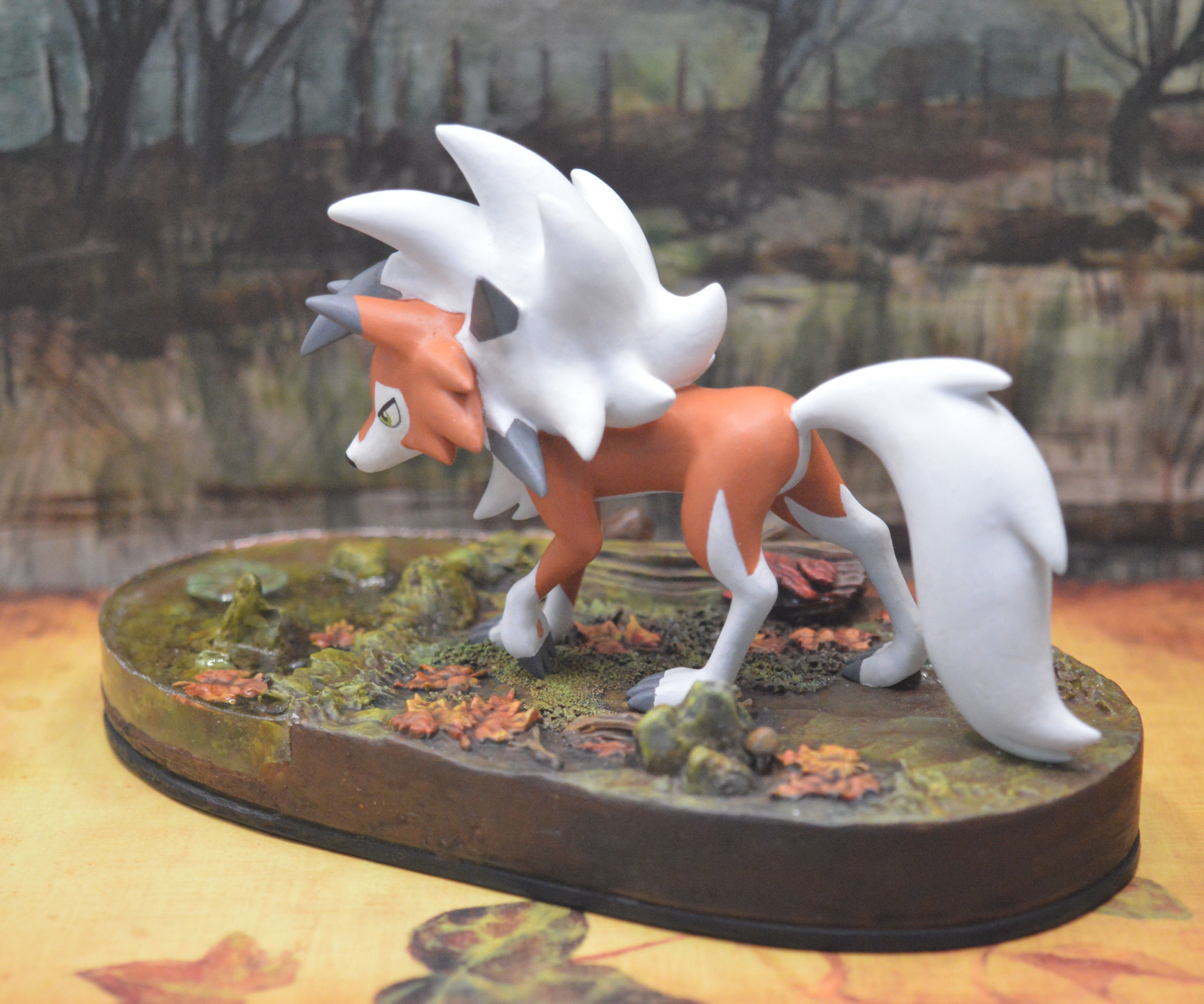 Dusk Lycanroc Diorama - 3D model -STL 3D model | CGTrader