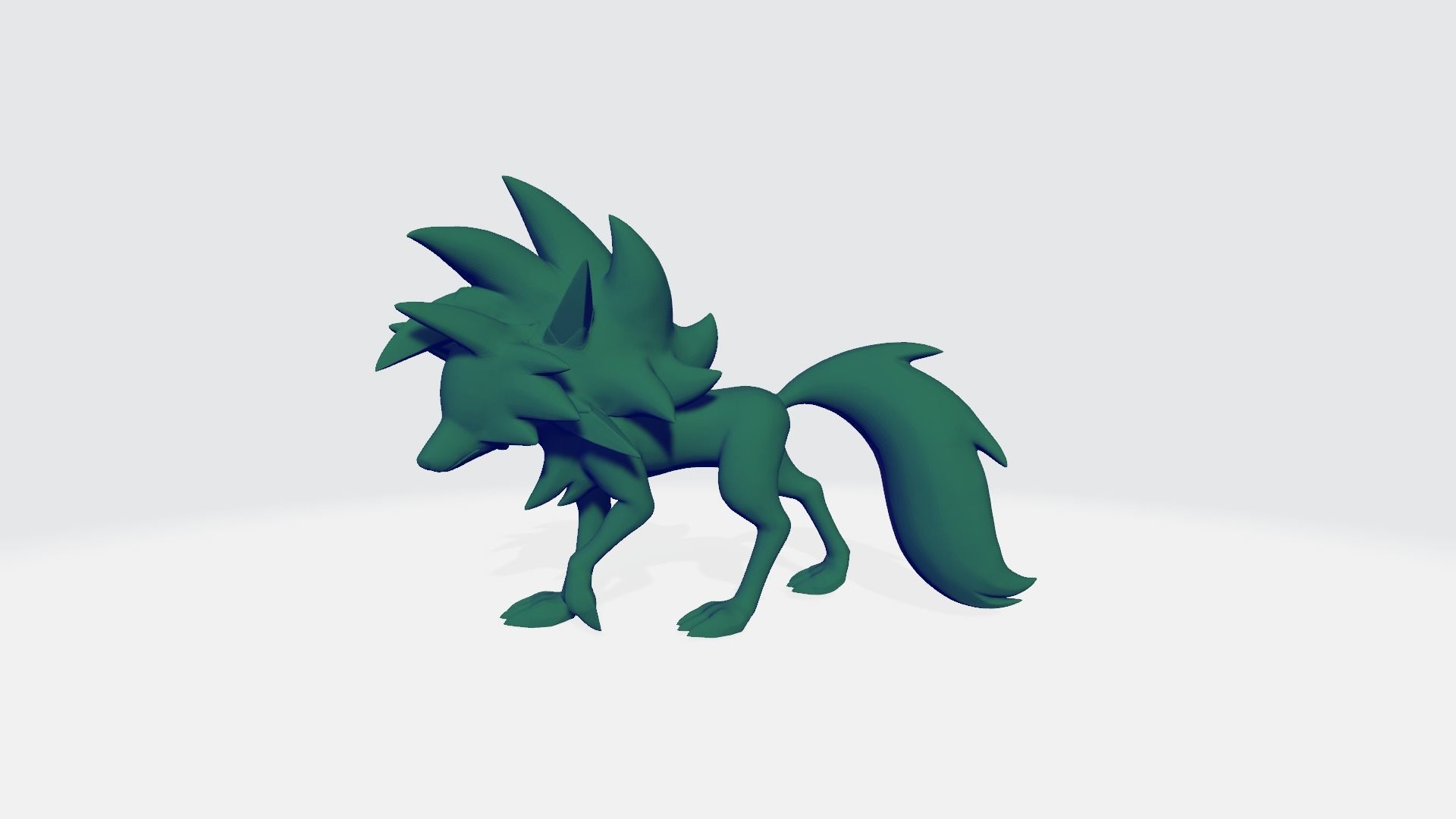 Dusk Lycanroc Diorama - 3D model -STL 3D model | CGTrader