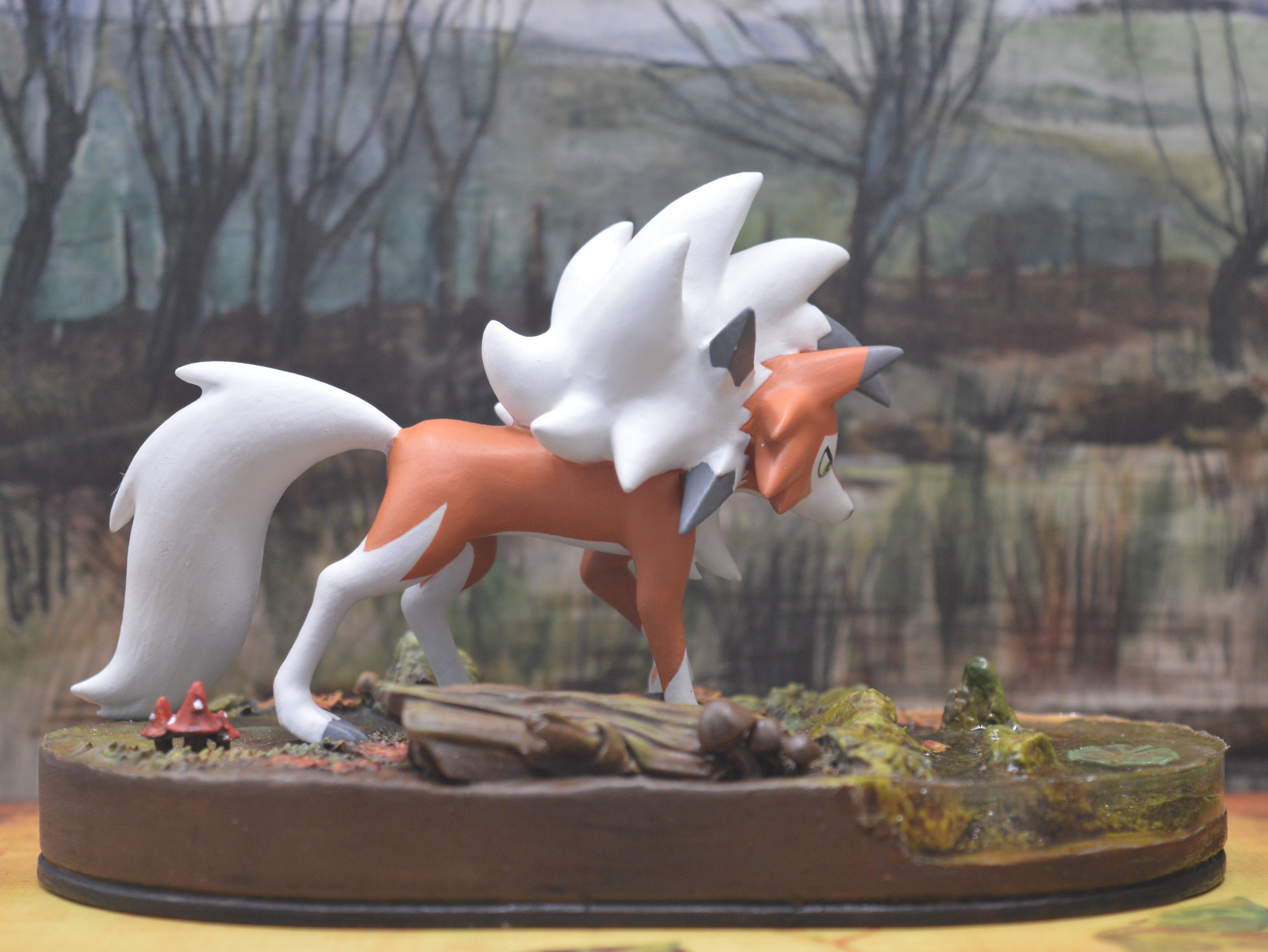 Dusk Lycanroc Diorama - 3D model -STL 3D model | CGTrader