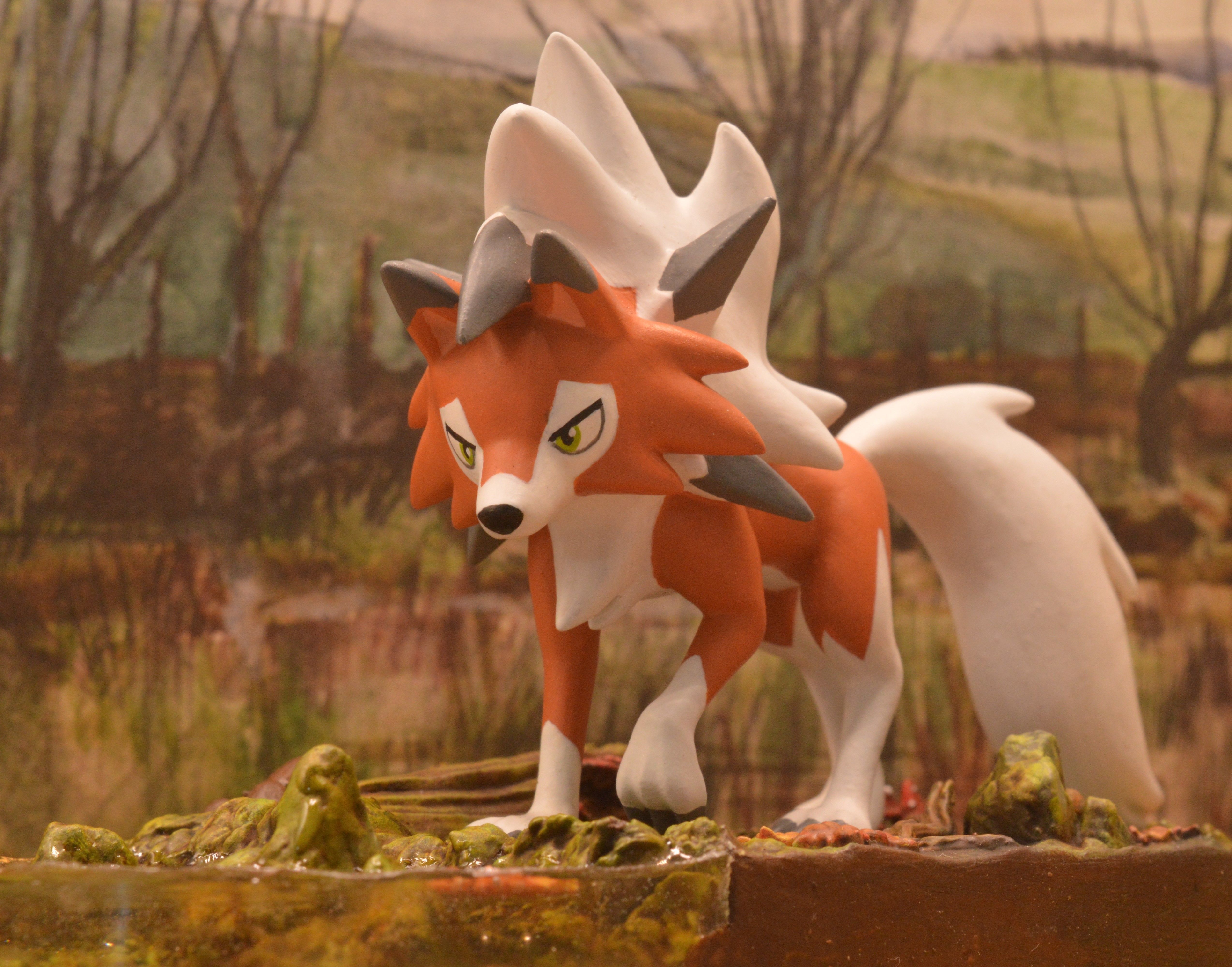 Dusk Lycanroc Diorama - 3D model -STL 3D model | CGTrader