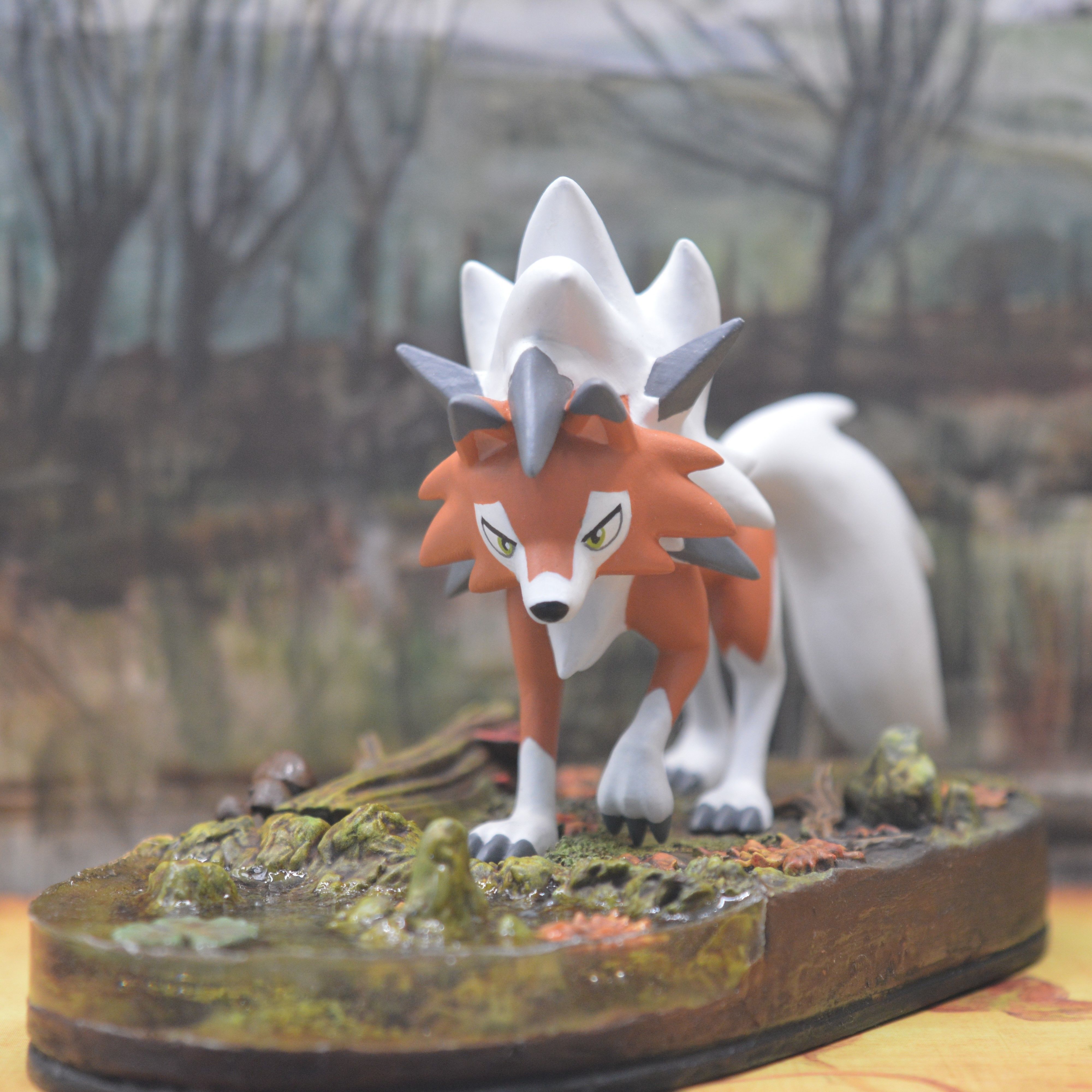 Dusk Lycanroc Diorama - 3D model -STL 3D model | CGTrader