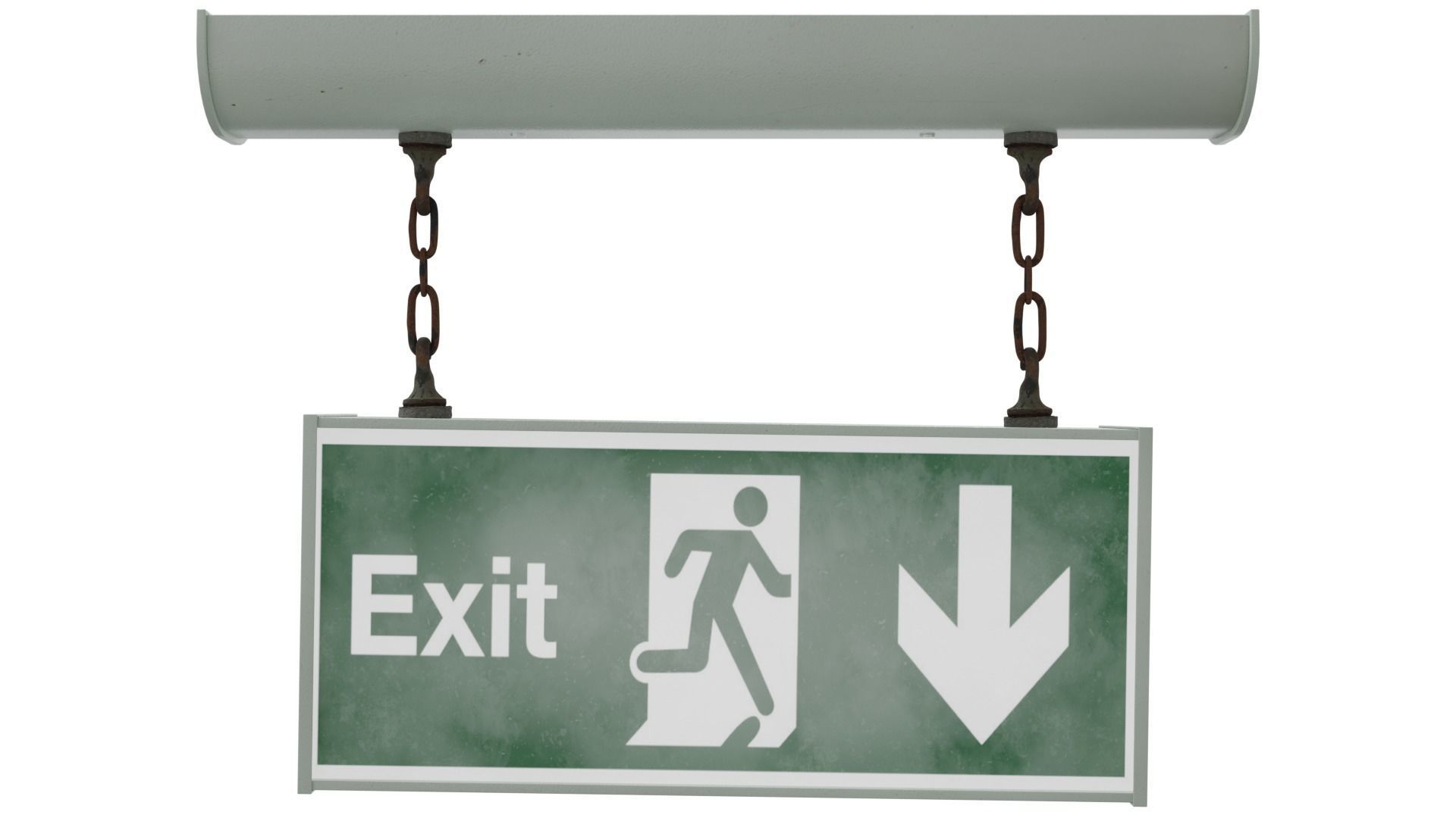 3D model PBR Exit Sign VR / AR / low-poly | CGTrader