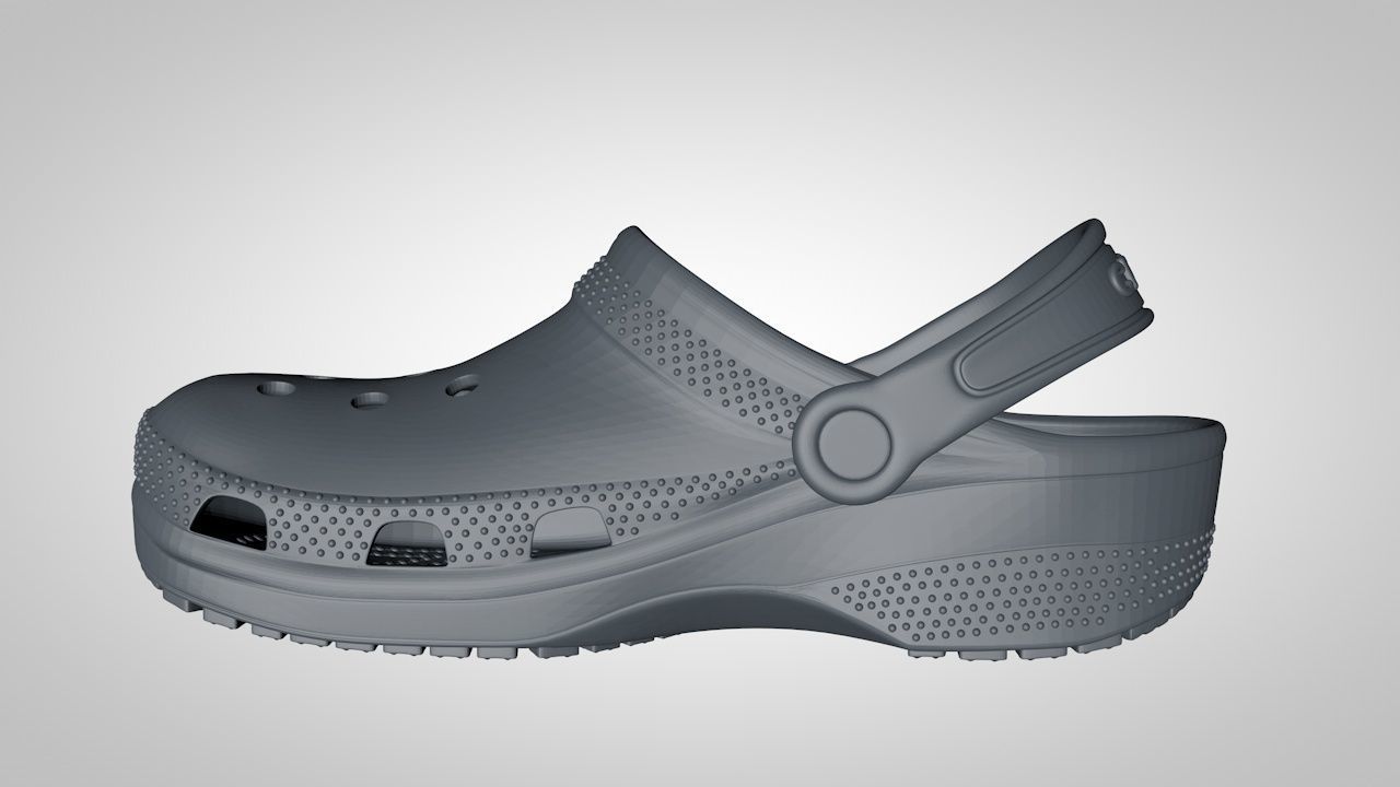 crocs classics stl 3D model 3D printable | CGTrader