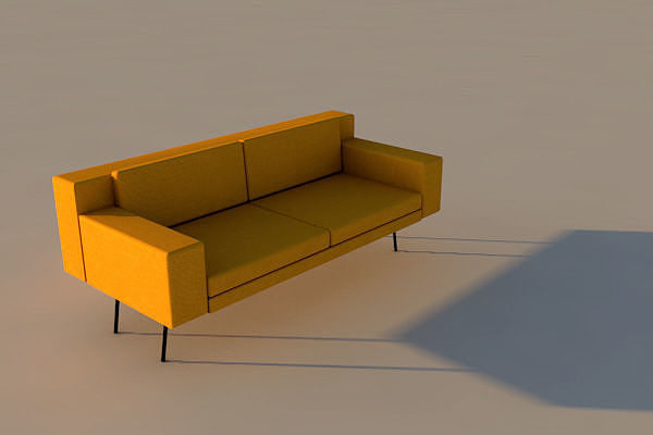 couch sofa free 3D model | CGTrader