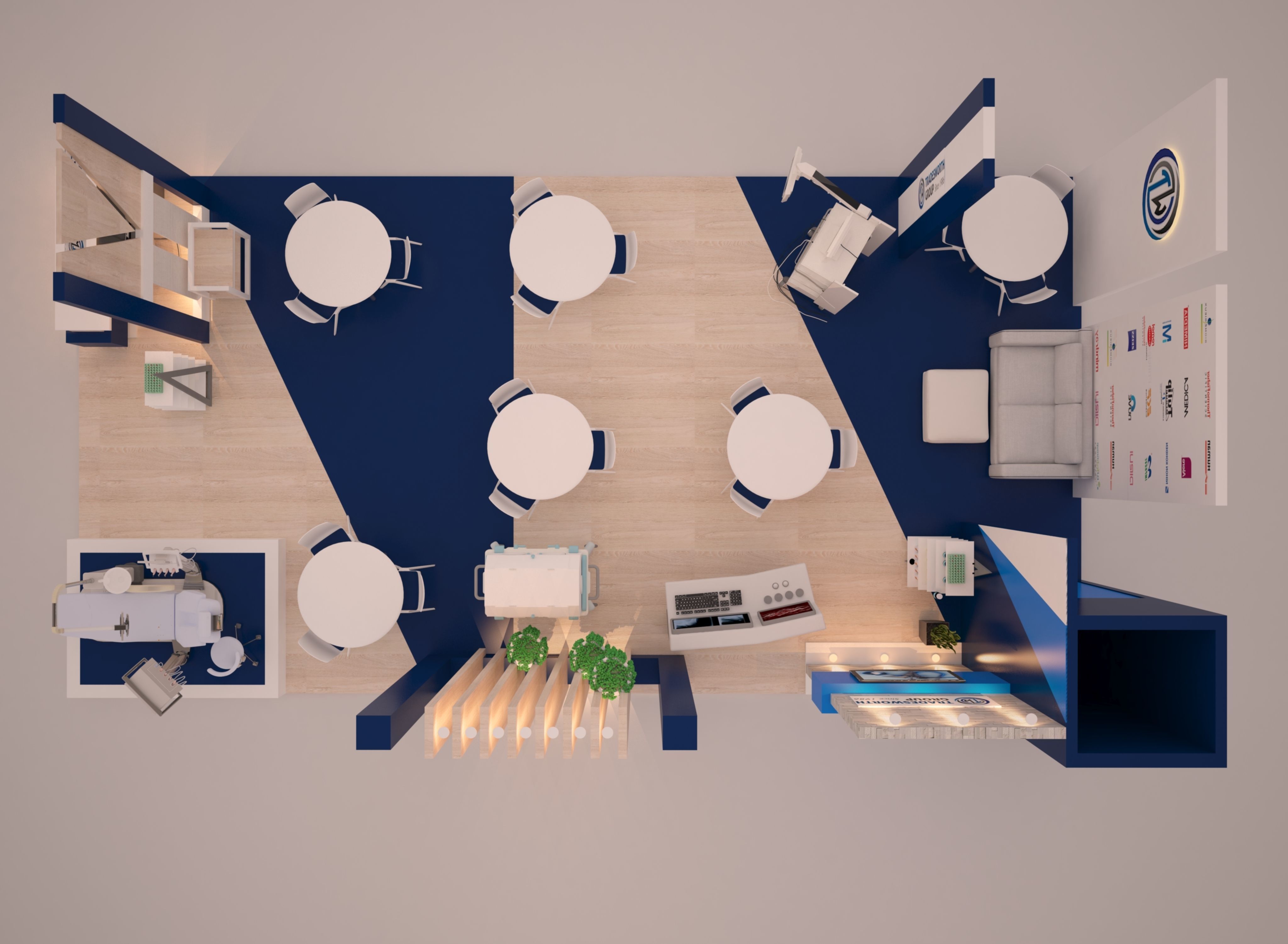 Medical And Pharmaceutical Exhibition Stall 3D model | CGTrader