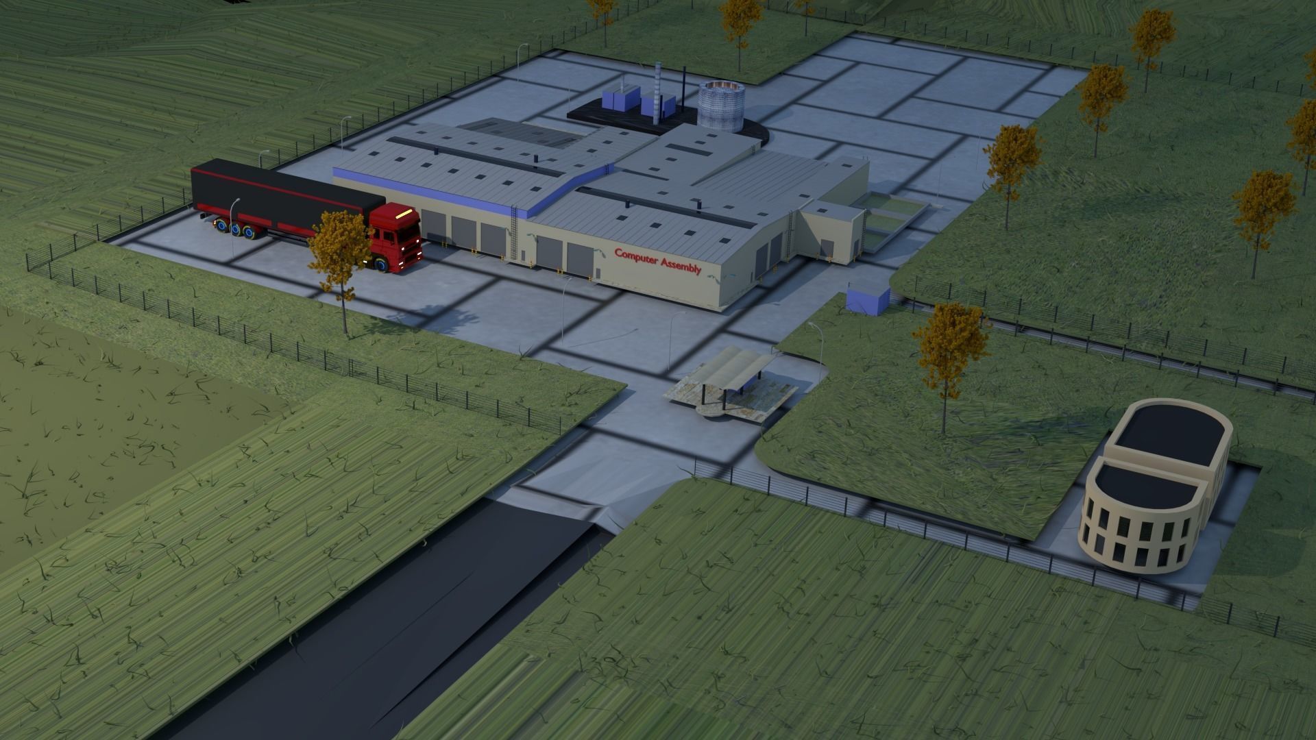Assembly plant 3D model animated | CGTrader