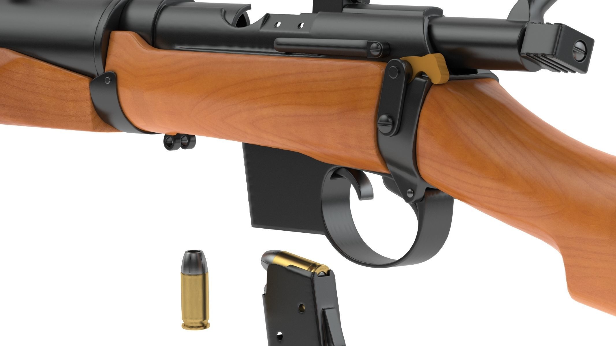 De Lisle Carbine 3D model | CGTrader