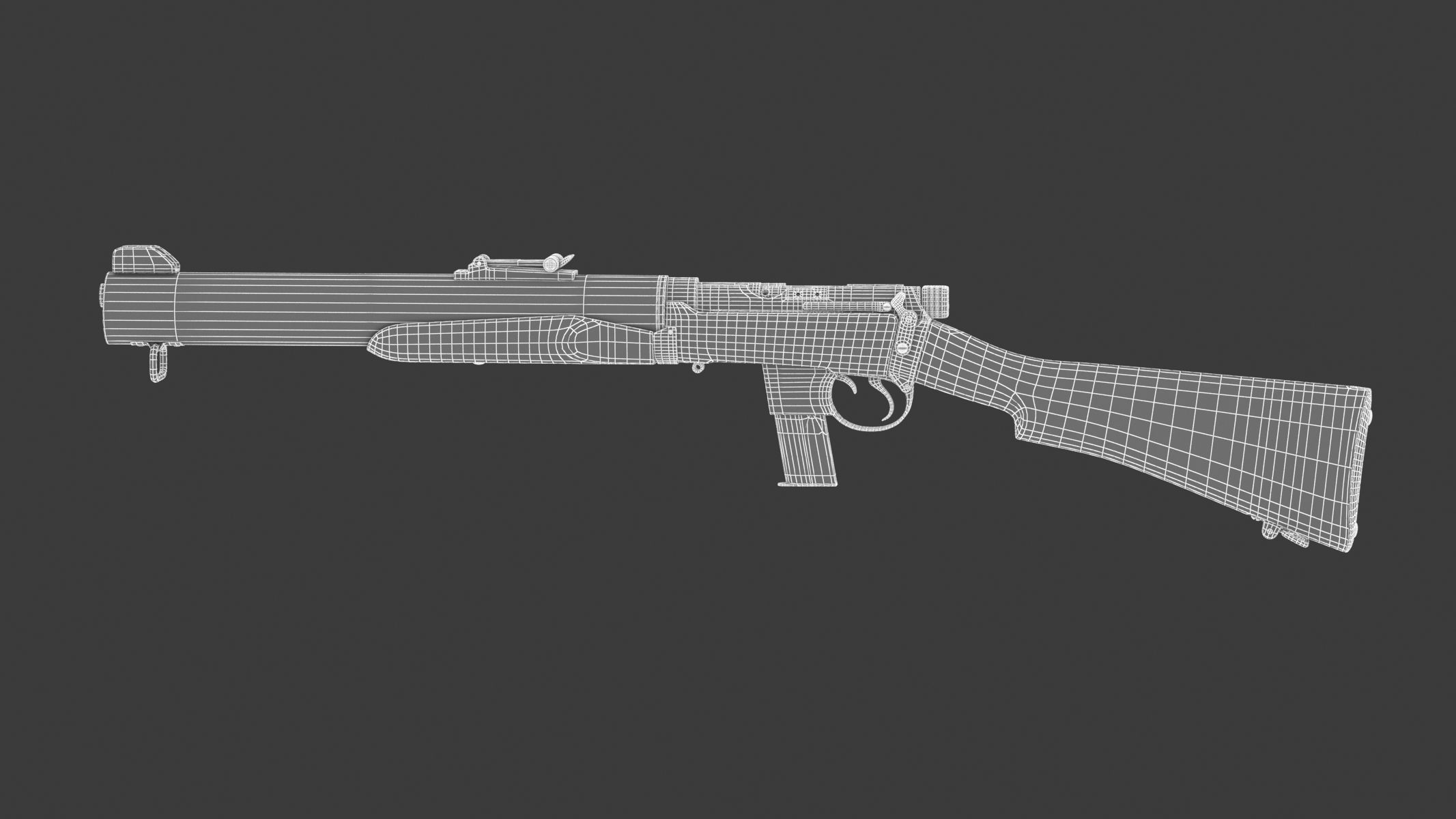 De Lisle Carbine 3D model | CGTrader