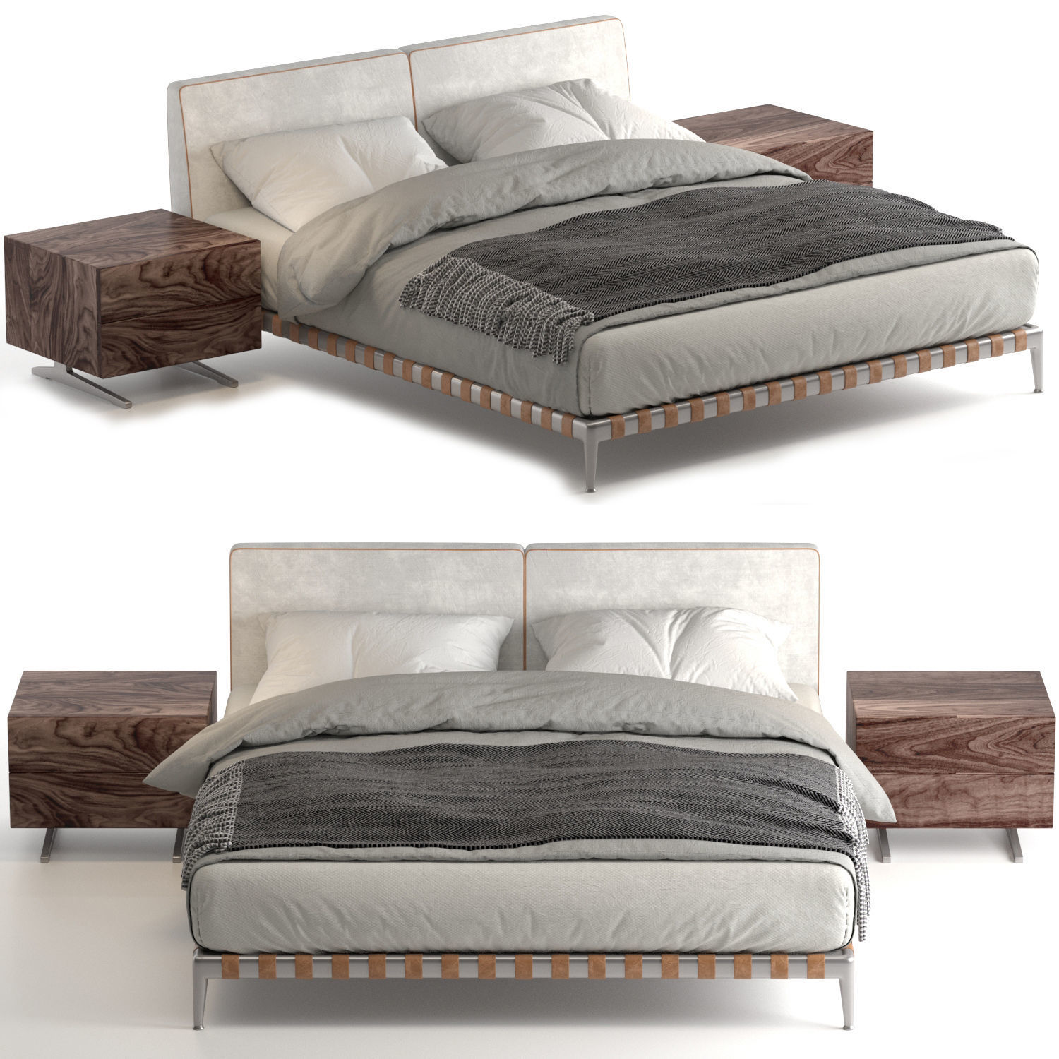Gregory Flexform bed 3D model | CGTrader