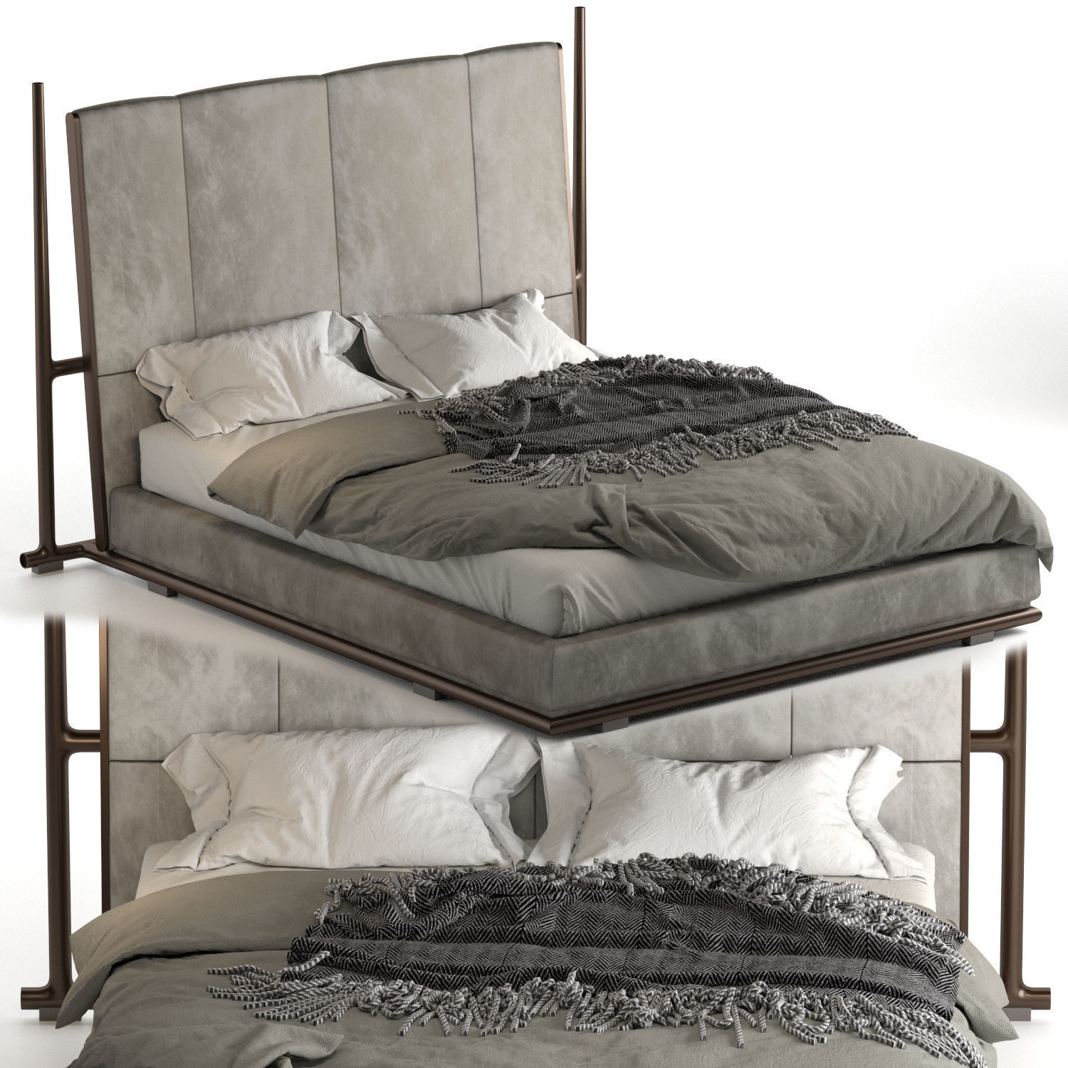 Icaro Flexform bed 3D model | CGTrader