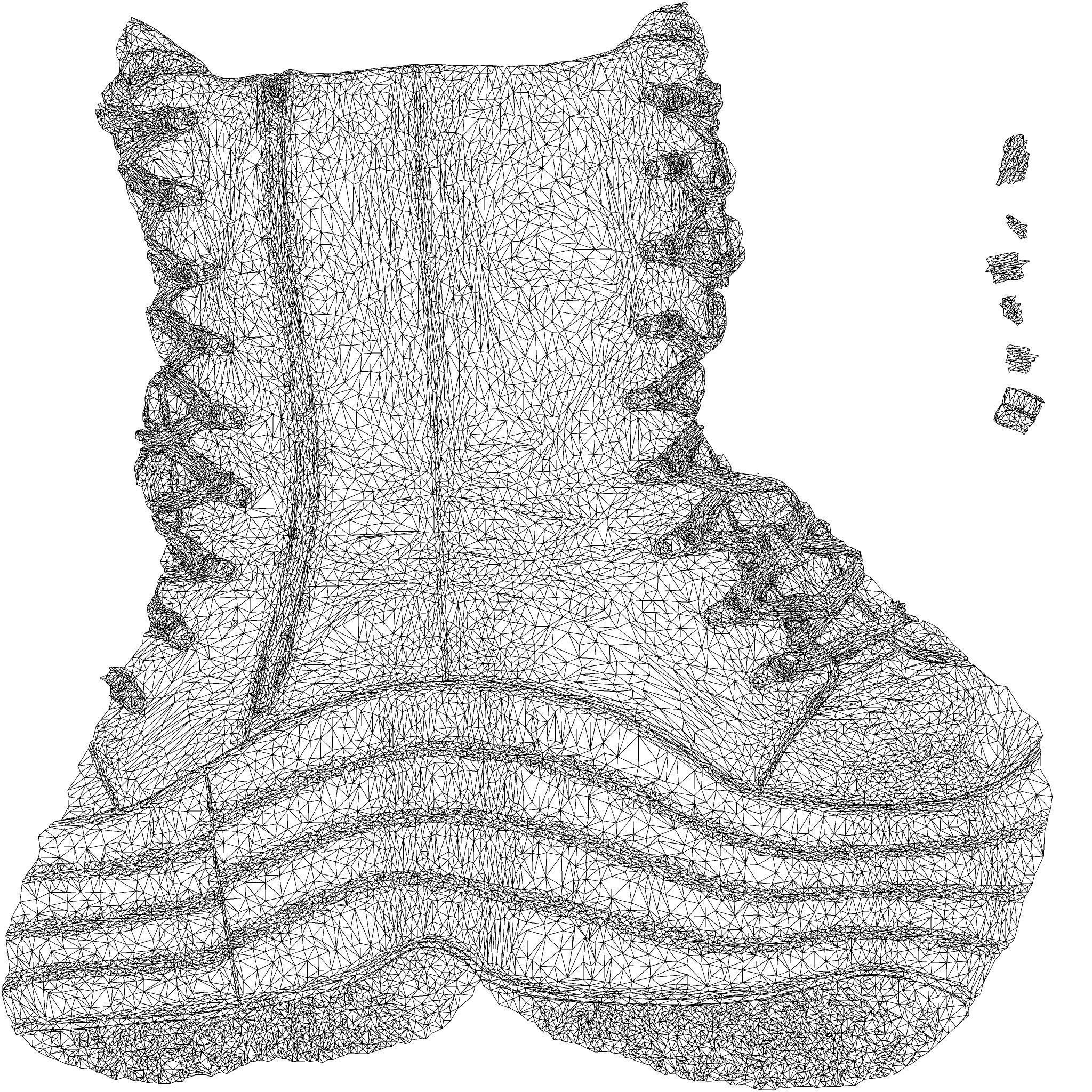 Blocky Boots 3D model | CGTrader