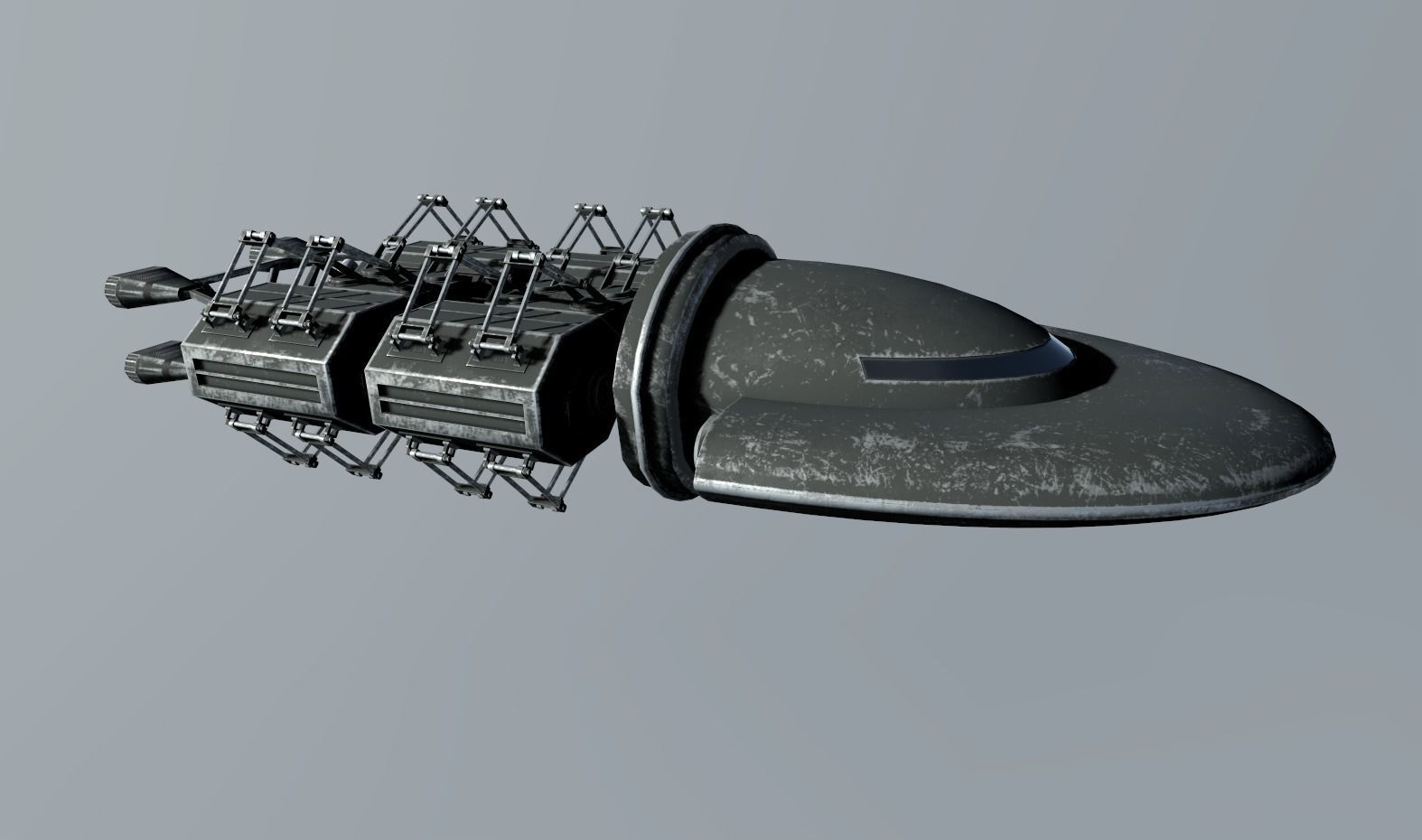 3D model Sci Fi Cargo Shuttle VR / AR / low-poly | CGTrader