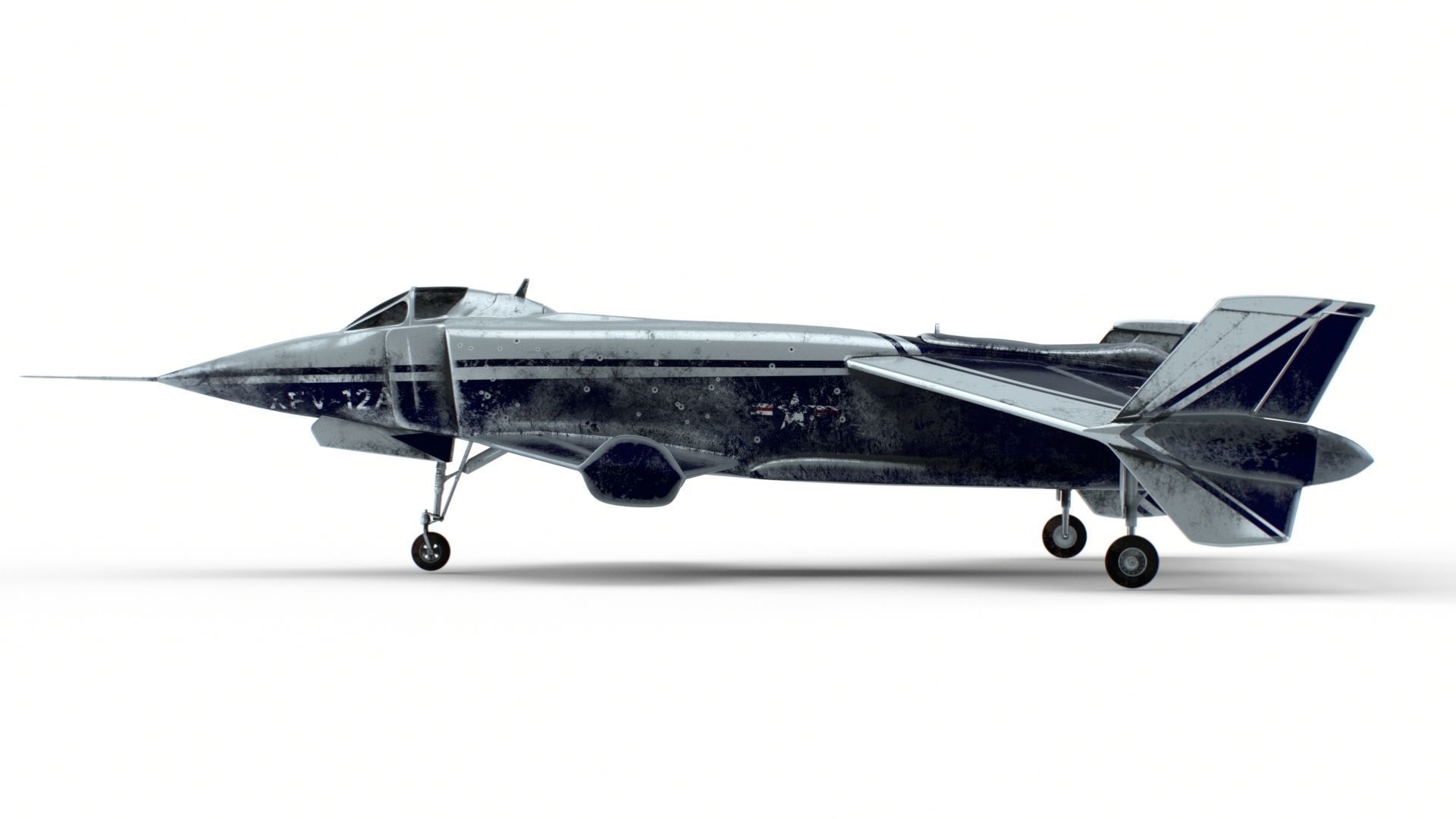 Rockwell XFV-12A 3D model | CGTrader