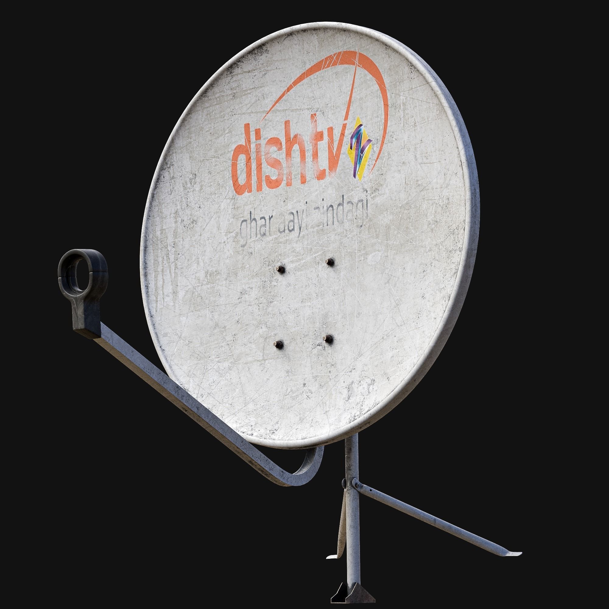 3D model Satellite dish VR / AR / low-poly | CGTrader