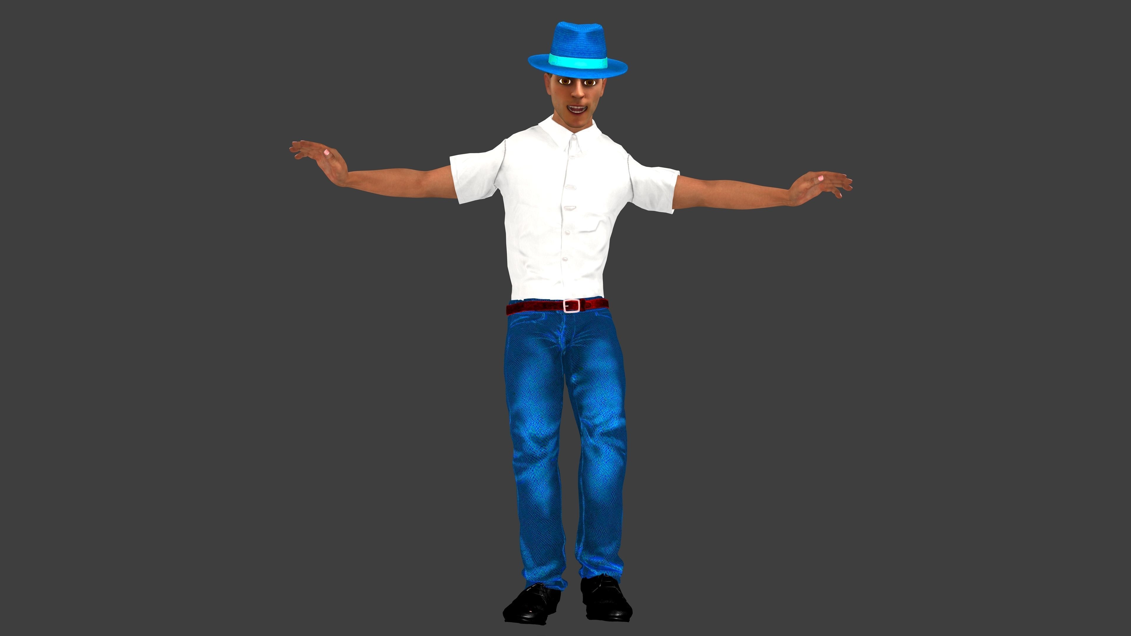 3D model Toon Man VR / AR / low-poly | CGTrader