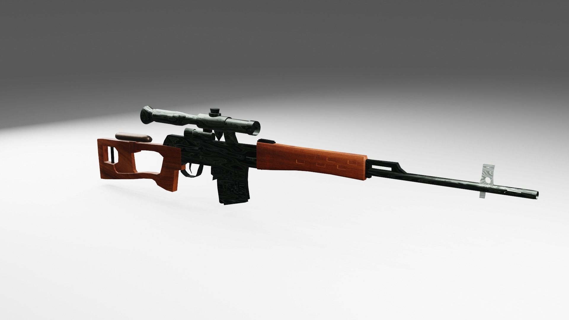 Dragunov sniper rifle free VR / AR / low-poly 3D model | CGTrader