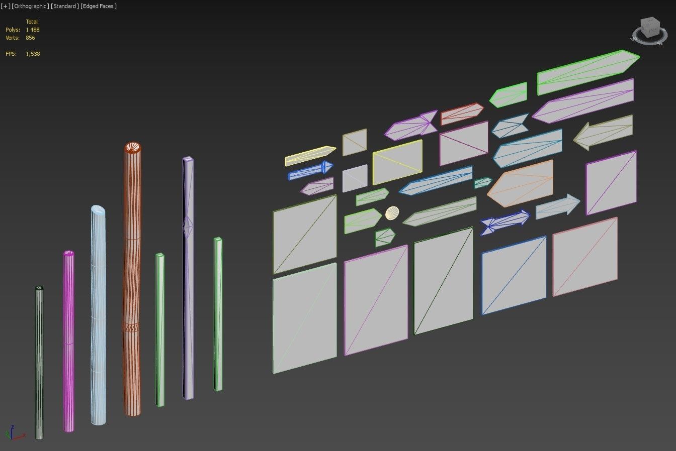 3D model Allied road signs WWII European theater of operations VR / AR ...