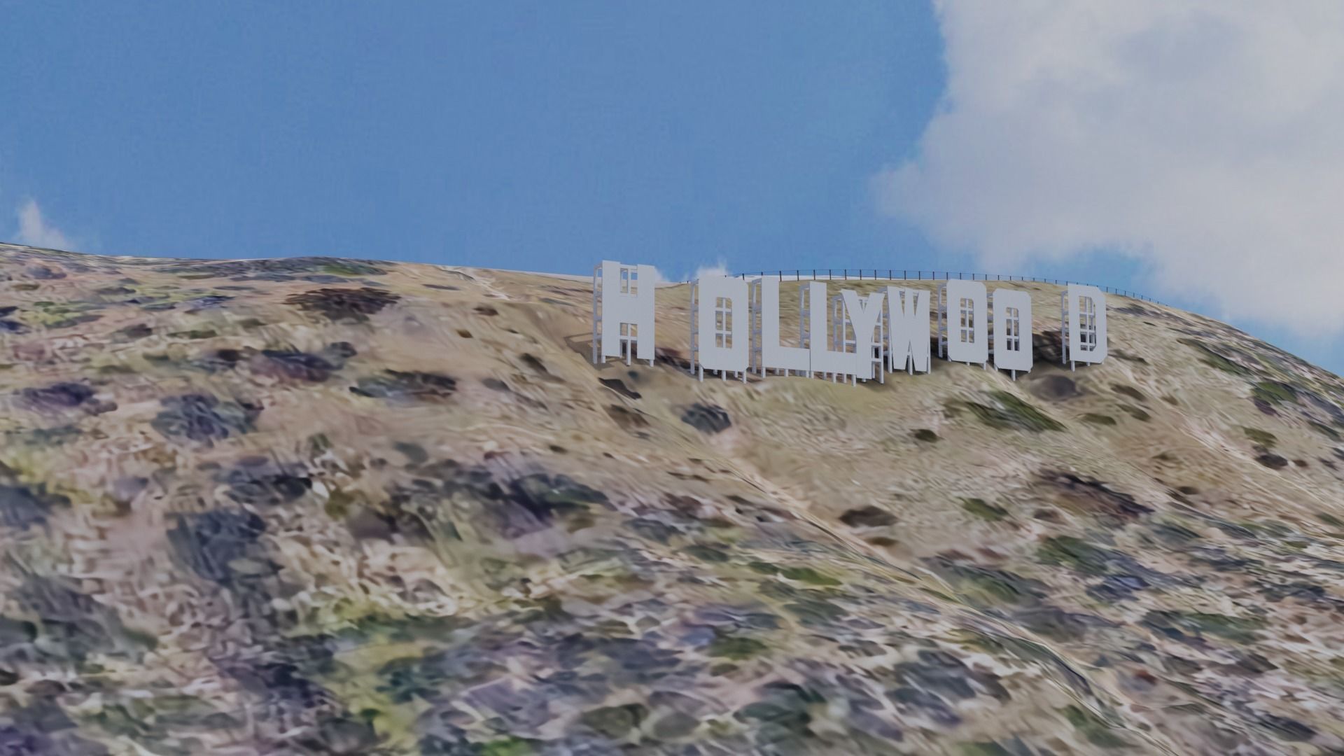Hollywood Sign free 3D model | CGTrader