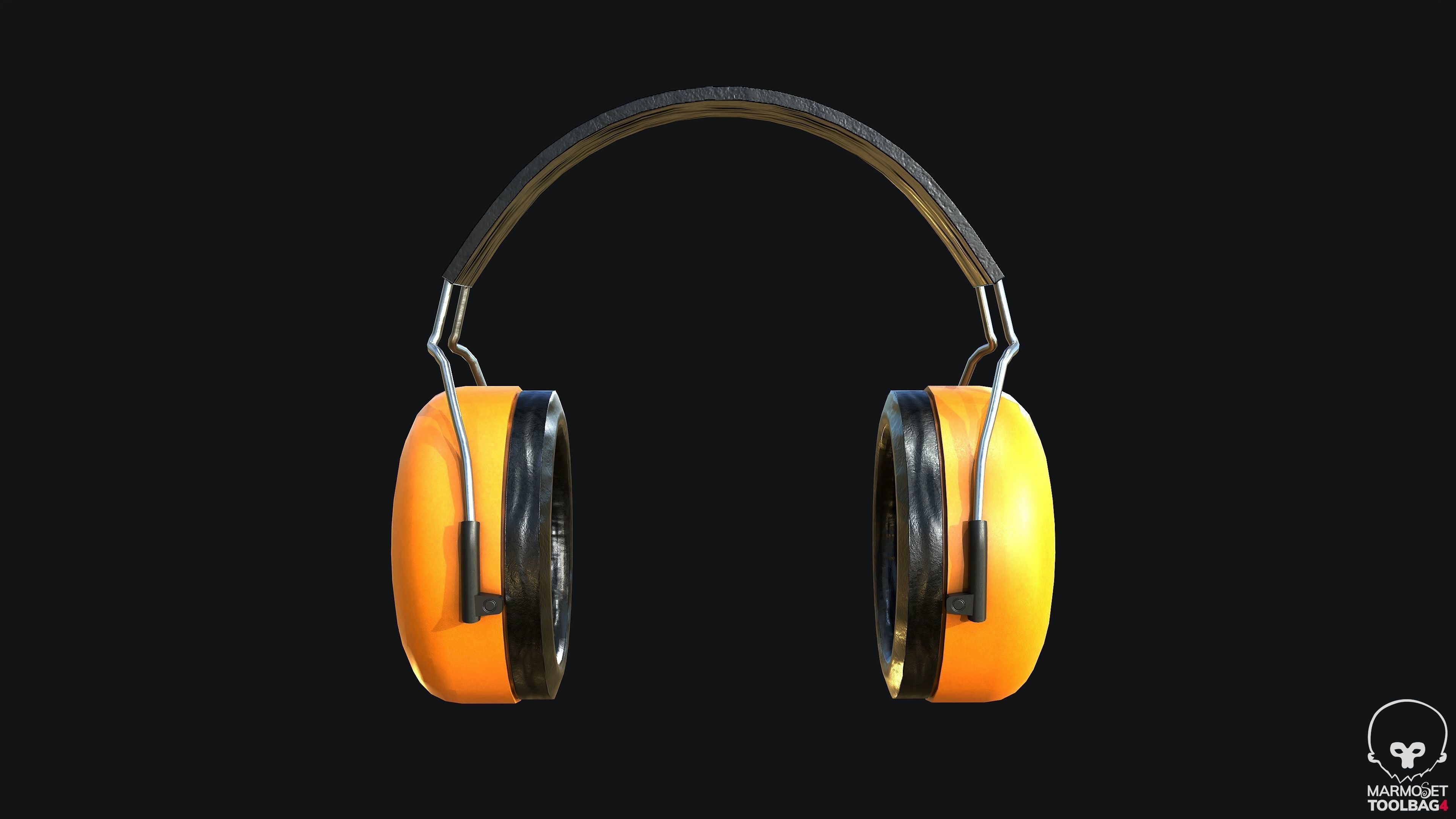 3D model Protective Ear Muffs PBR Game Ready VR / AR / low-poly | CGTrader