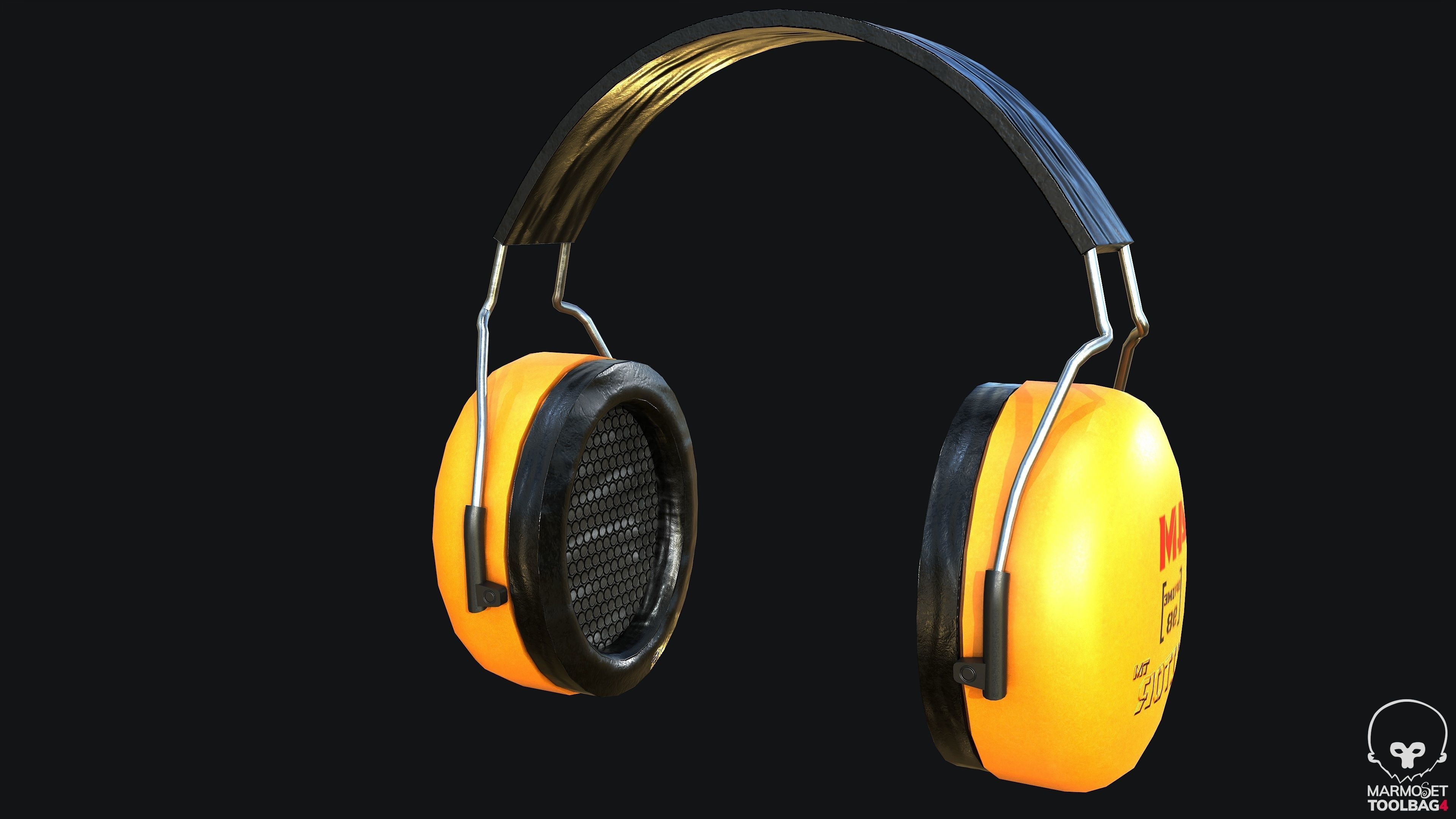 3D model Protective Ear Muffs PBR Game Ready VR / AR / low-poly | CGTrader
