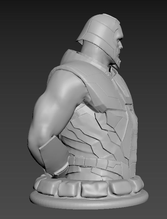 INJUSTICE 2 DARKSEID BUST 3D model 3D printable | CGTrader