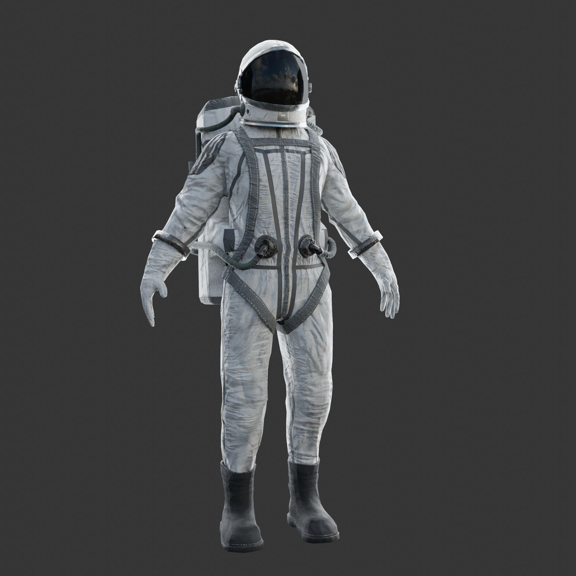 SpaceSuit - Astronaut - Sci Fi - ready for game free VR / AR / low-poly ...