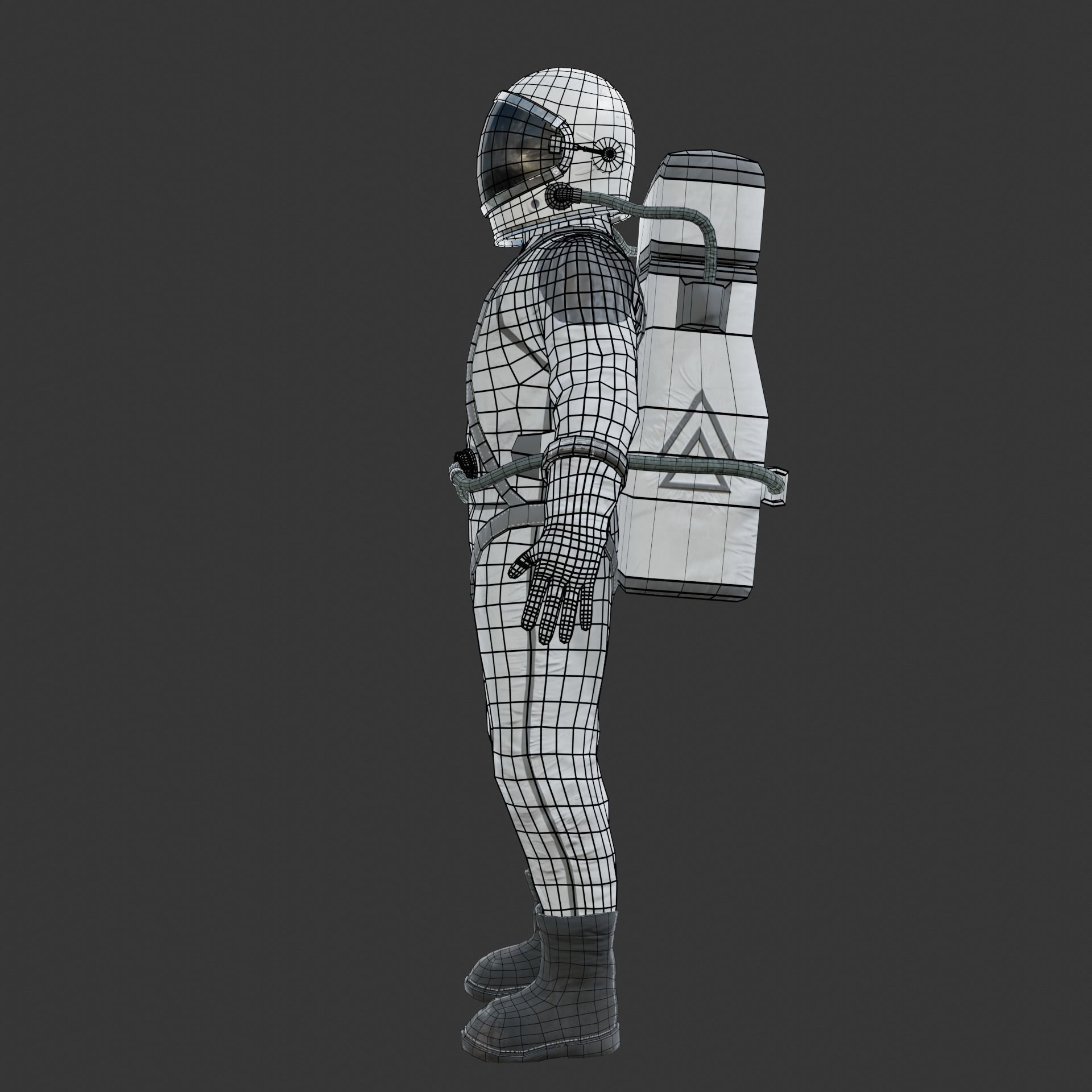 SpaceSuit - Astronaut - Sci Fi - ready for game free VR / AR / low-poly ...