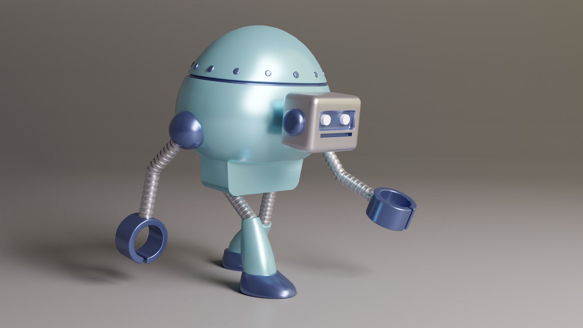 3D model Hunch Back Robot VR / AR / low-poly | CGTrader