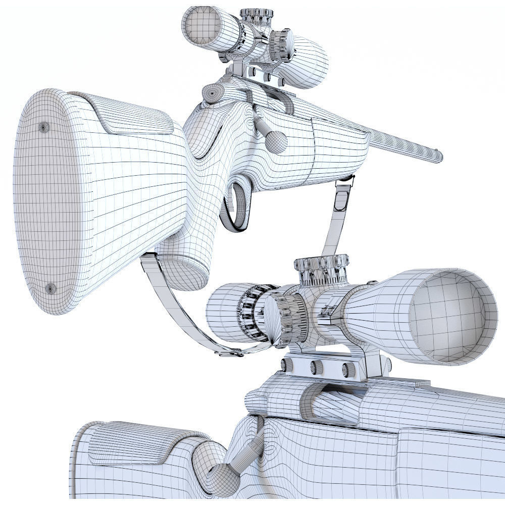 300 Bolt Action Rifle 3D model | CGTrader