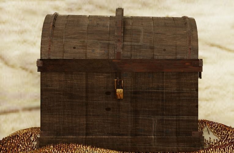 Treasure Hunt Box 3d Model free VR / AR / low-poly 3D model animated ...