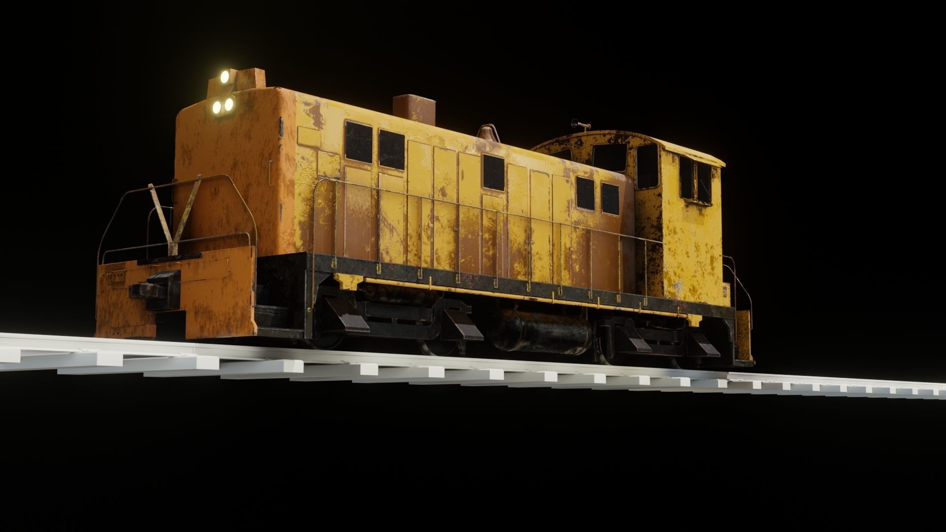 3D model Locomotive old train engine VR / AR / low-poly | CGTrader